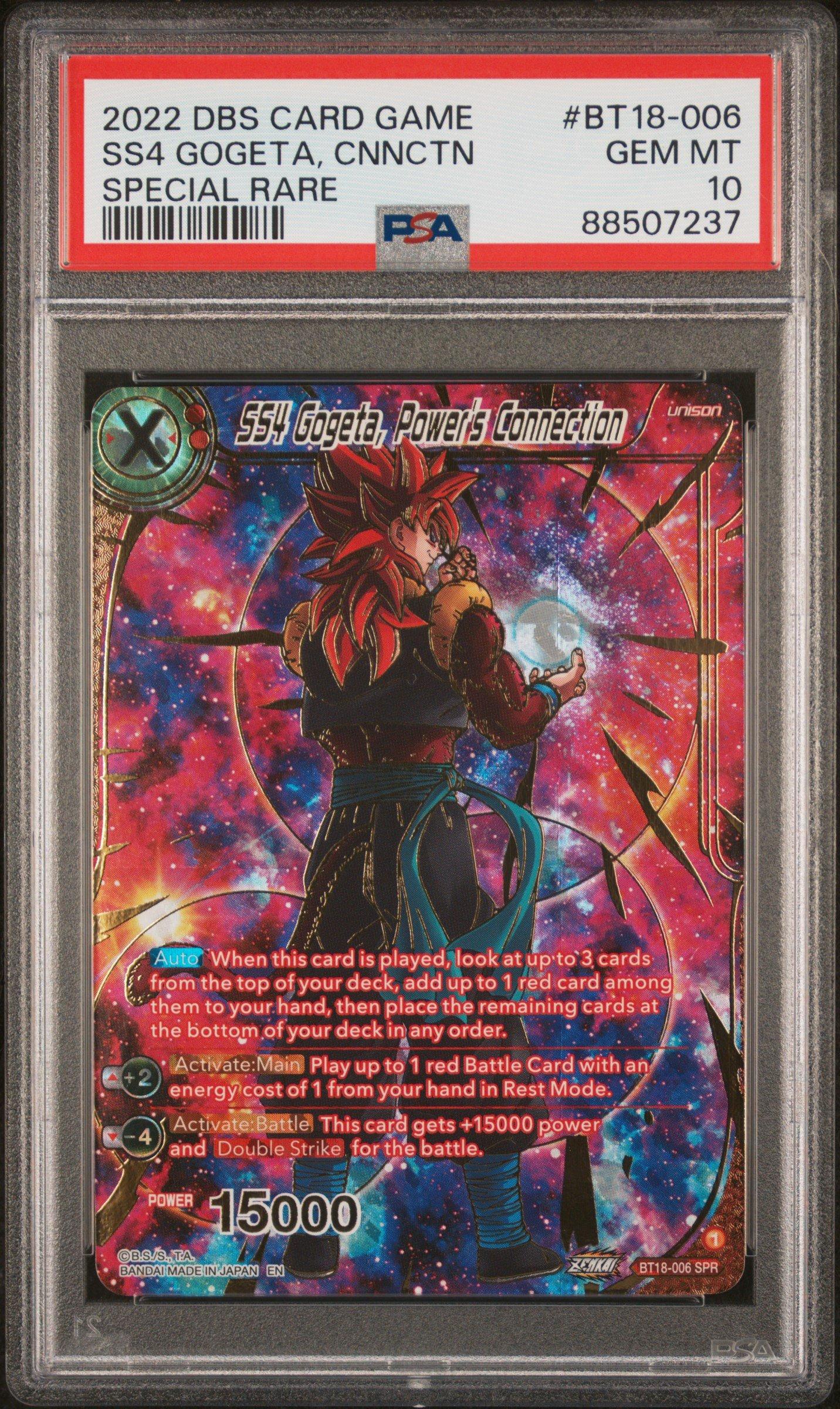 2022 Dragon Ball Super Card Game Series 18 Dawn Of The Z-legends Bt18-006 Ss4 Gogeta, Power's ...