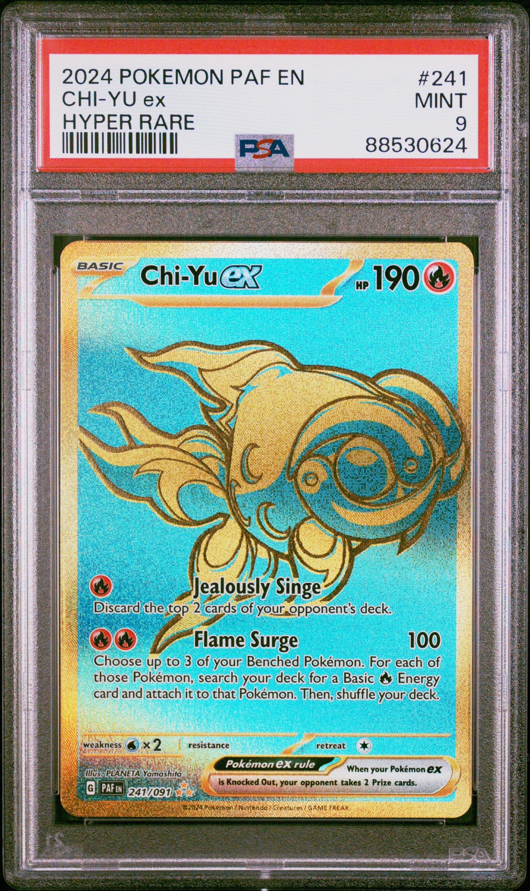 2024 Pokemon Paf En-paldean Fates 241 Chi-yu Ex Hyper Rare PSA 9 | GameStop