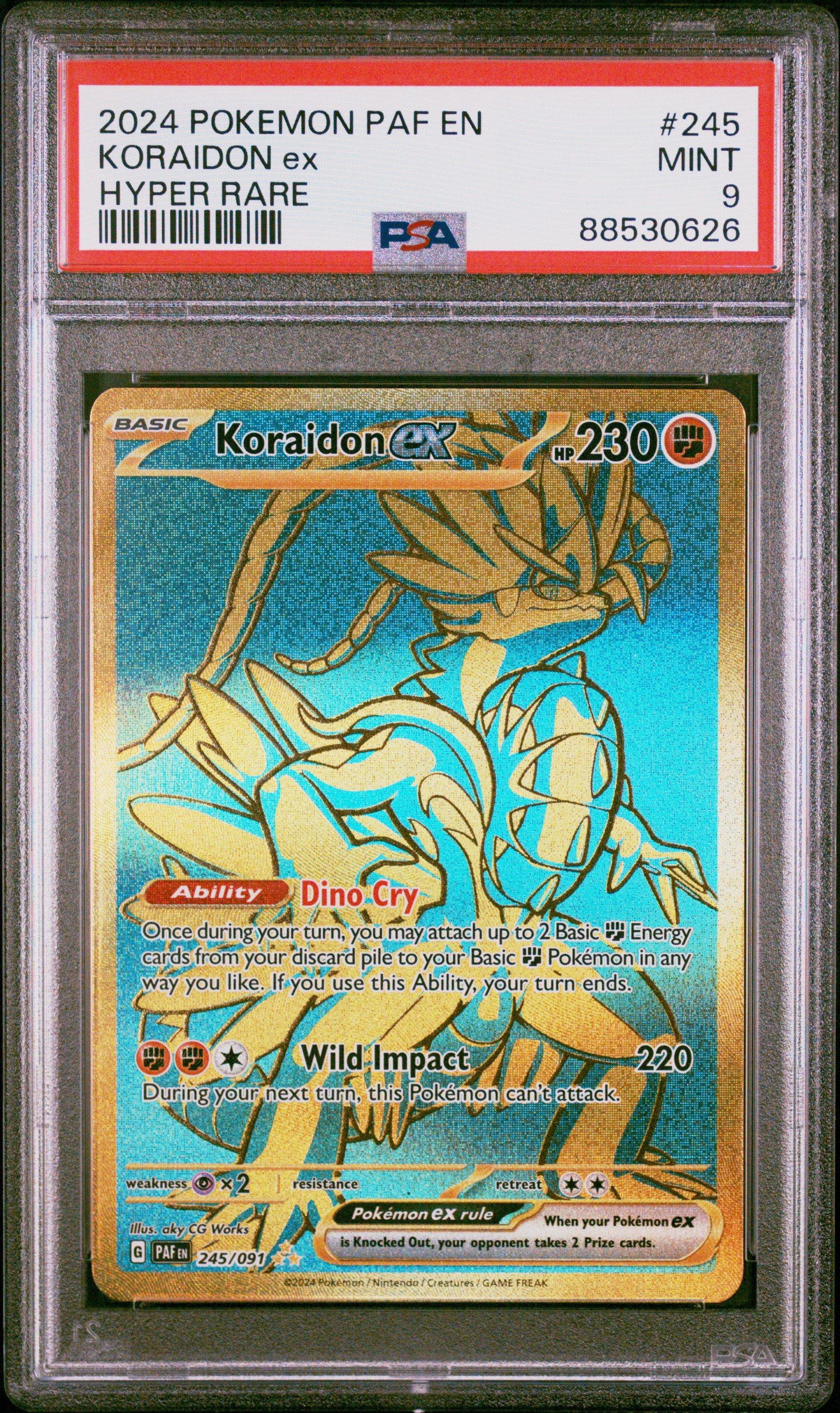 2024 Pokemon Paf En-paldean Fates 245 Koraidon Ex PSA 9 | GameStop