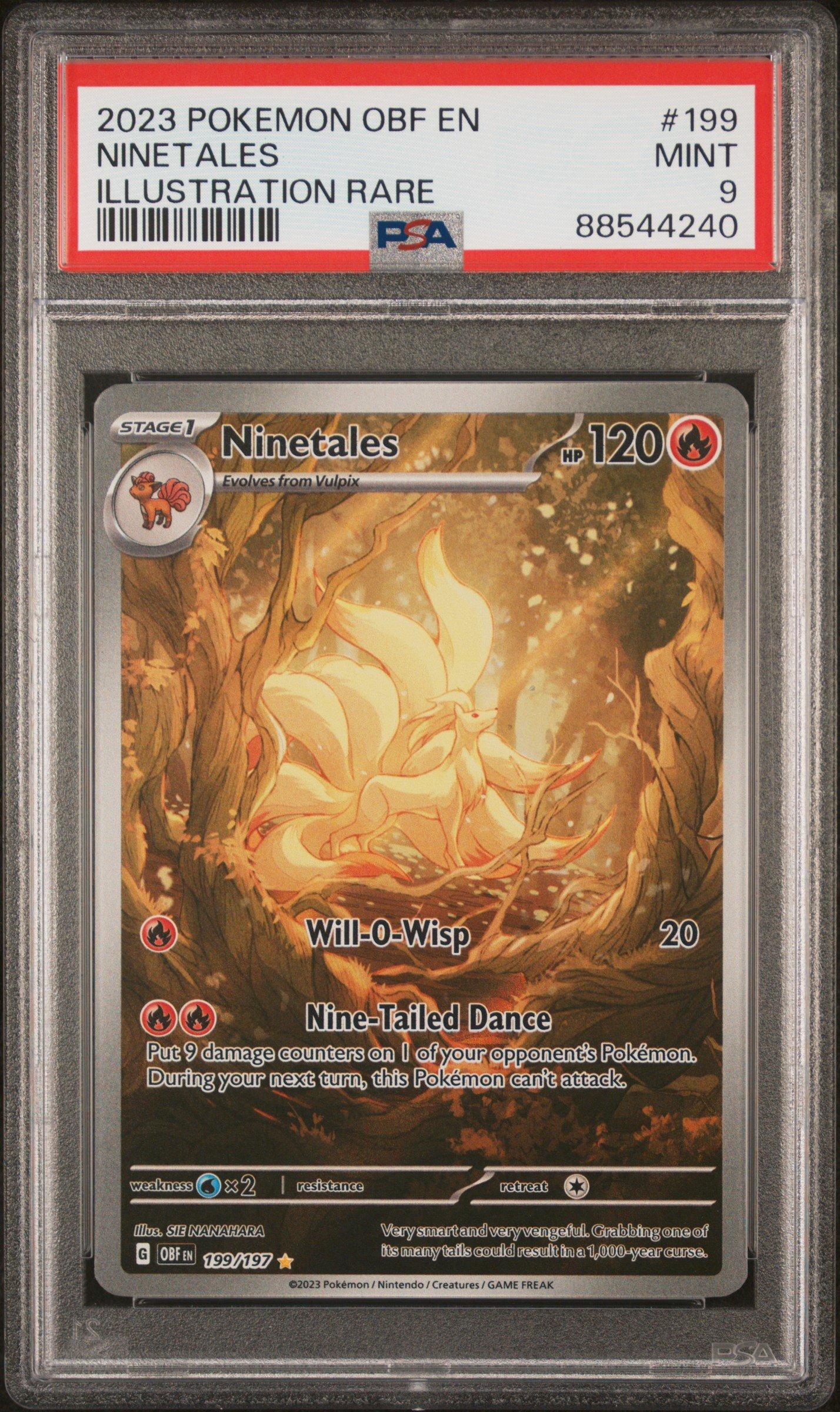 2023 Pokemon Obf En-obsidian Flames 199 Ninetales PSA 9 | GameStop