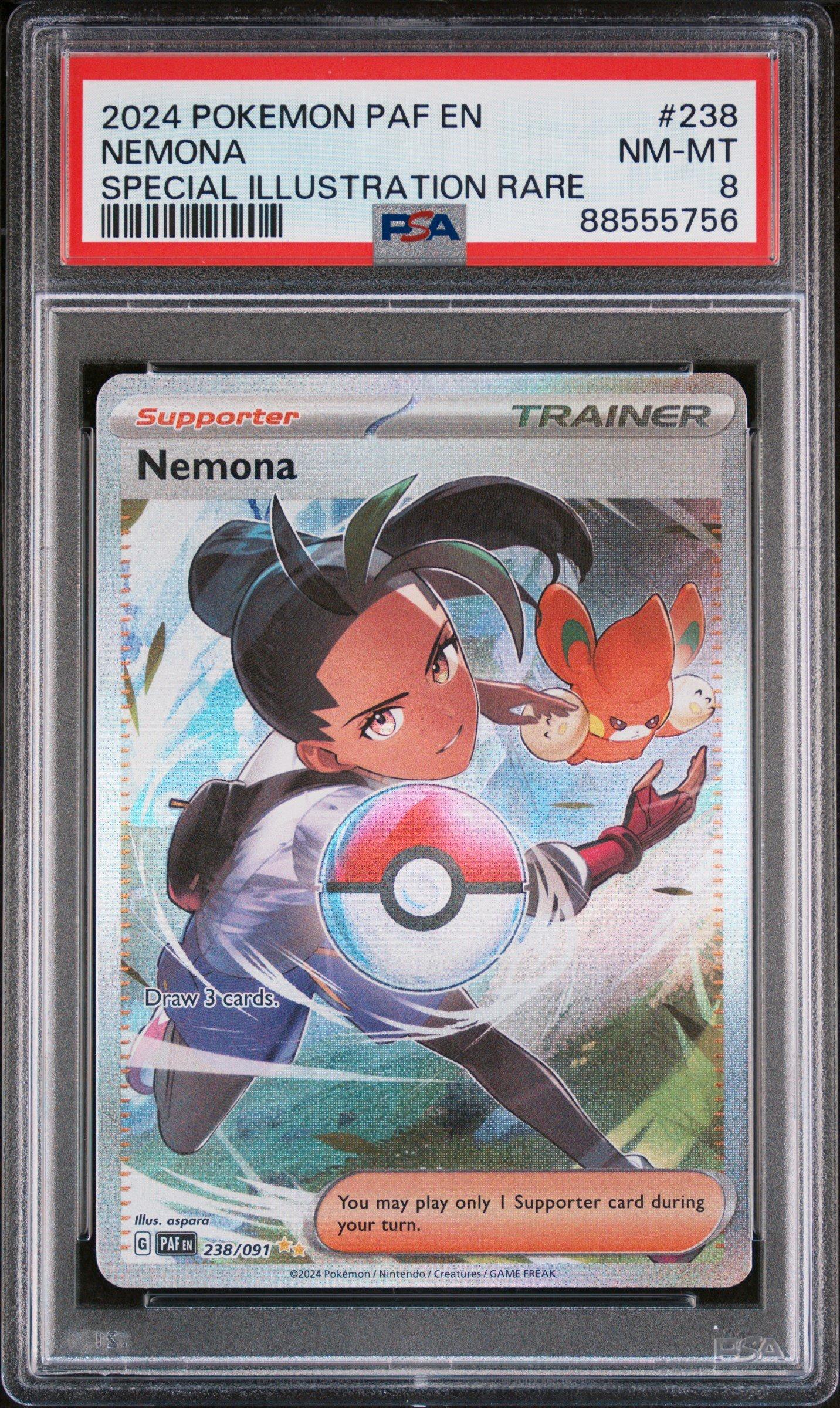 2024 Pokemon Paf En-paldean Fates 238 Nemona Special Illustration Rare ...