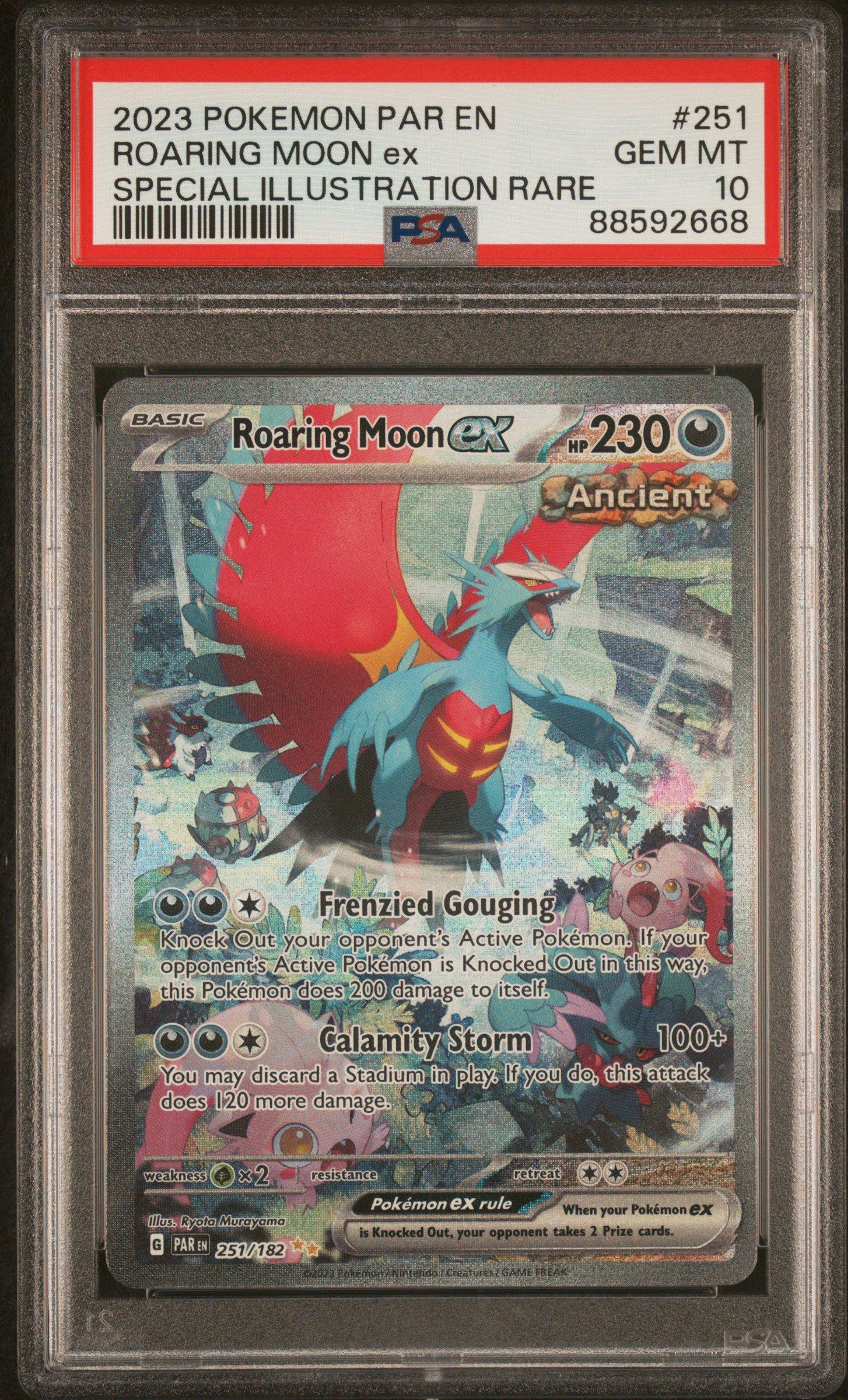 2023 Pokemon Par En-paradox Rift 251 Roaring Moon Ex PSA 10 | GameStop