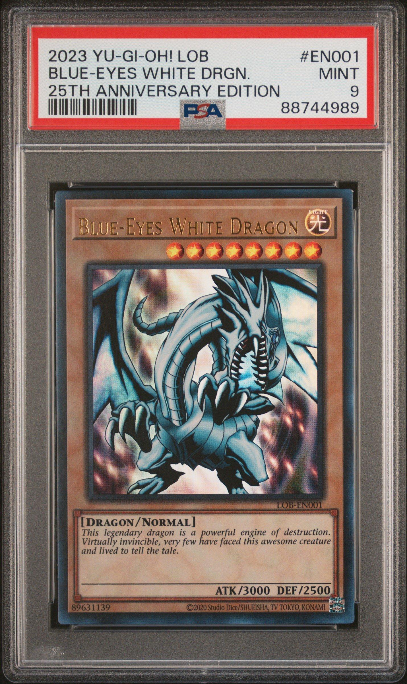 2023 Yu-gi-oh! Legend Of Blue Eyes White Dragon 25th Anniversary Edition En001 Blue-eyes White ...
