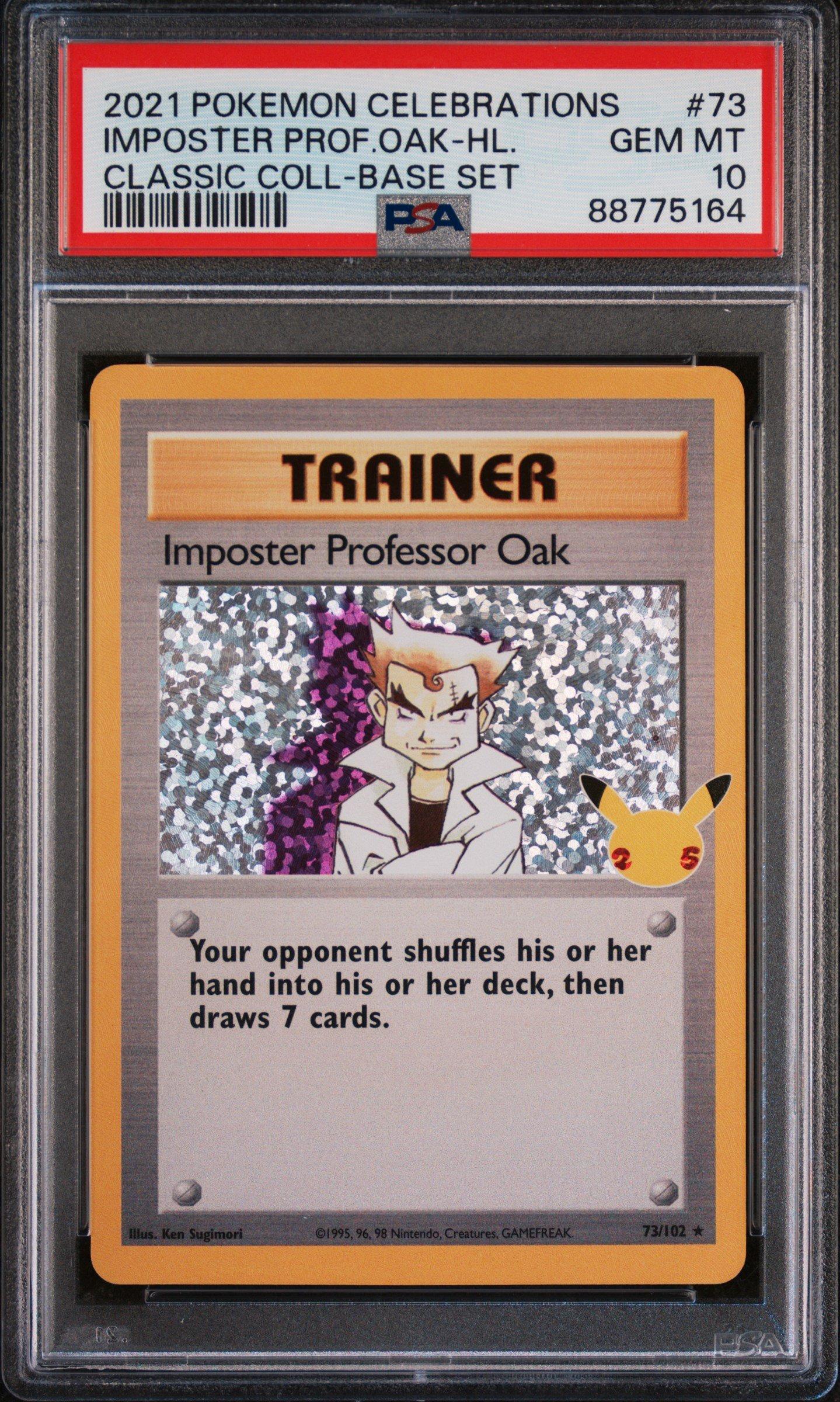 2021 Pokemon Celebrations Classic Collection 73 Imposter Professor Oak ...