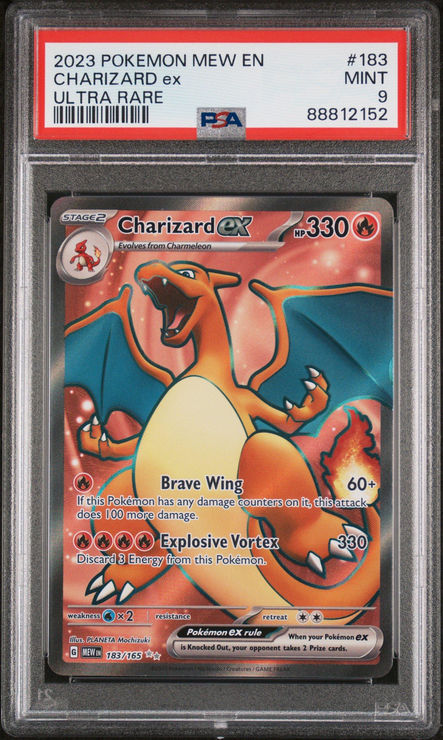 2023 Pokemon Mew En-151 183 Charizard Ex Ultra Rare PSA 9 | GameStop