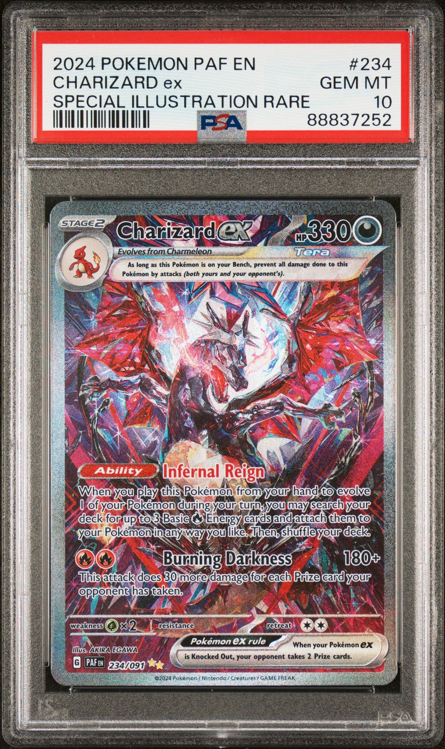 2024 Pokemon Paf En-paldean Fates 234 Charizard Ex Special Illustration ...