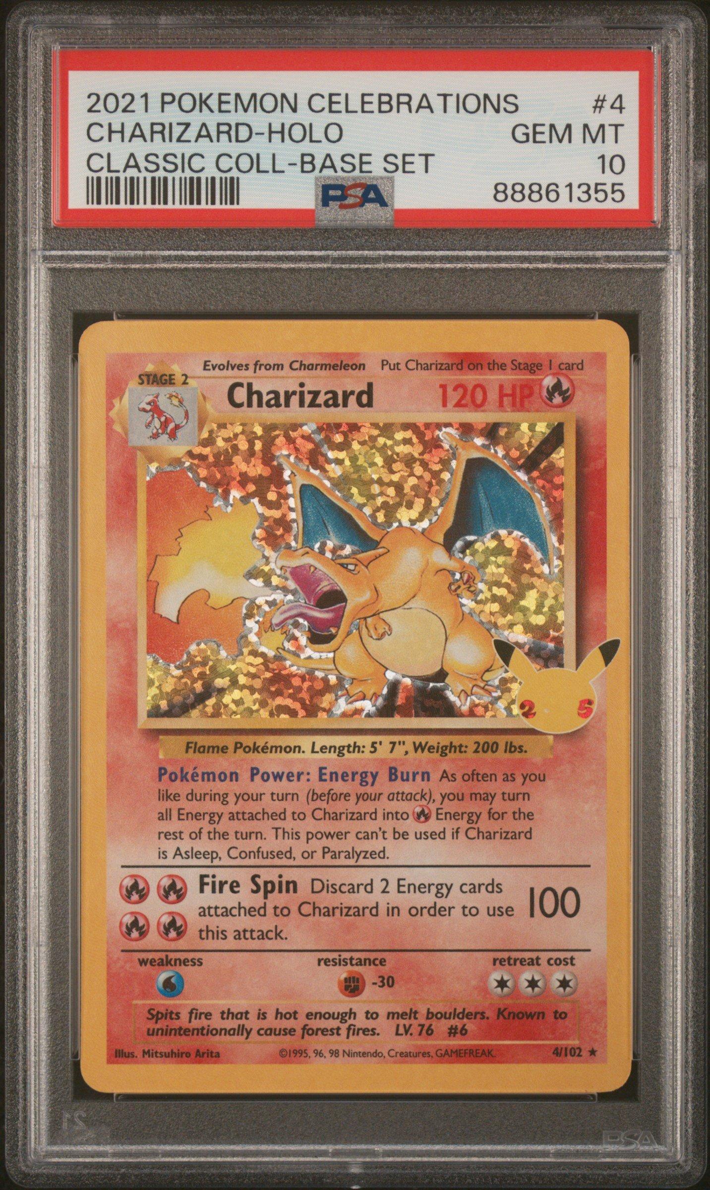 2021 Pokemon Celebrations Classic Collection 4 Charizard-holo PSA 10 | GameStop