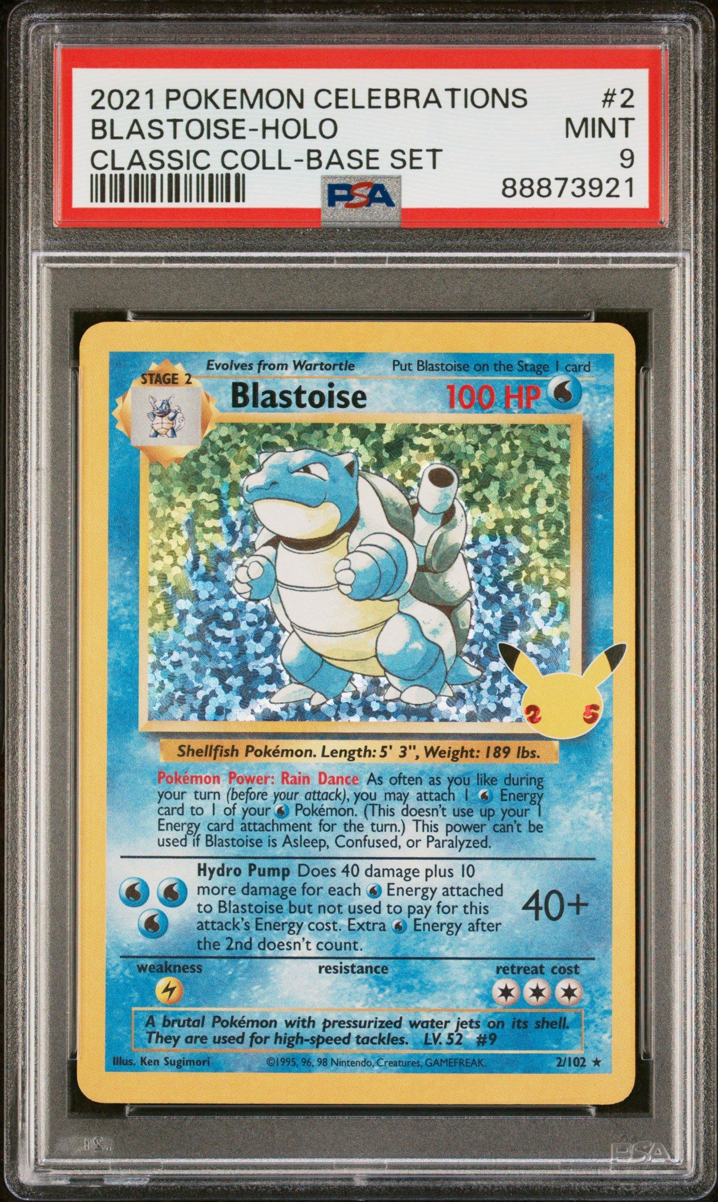 2021 Pokemon Celebrations Classic Collection 2 Blastoise PSA 9 | GameStop