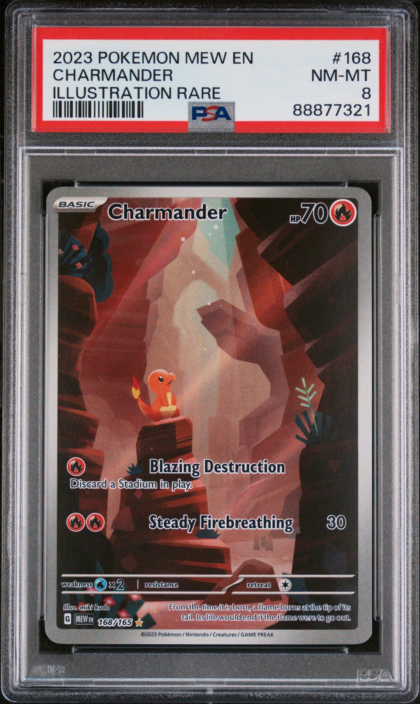2023 Pokemon Mew En-151 168 Charmander PSA 8 | GameStop