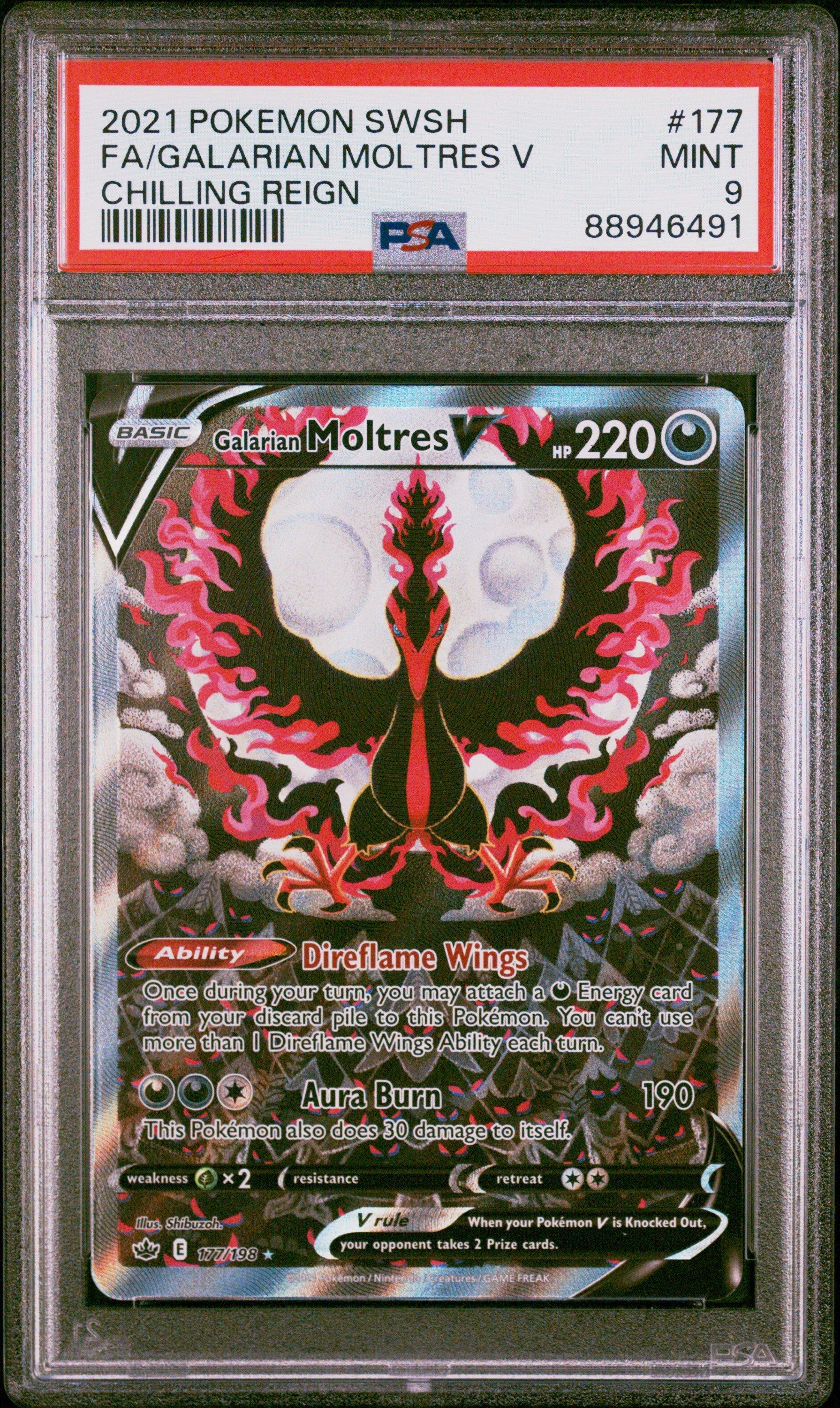 2021 Pokemon Sword & Shield Chilling Reign 177 Full Art/galarian ...