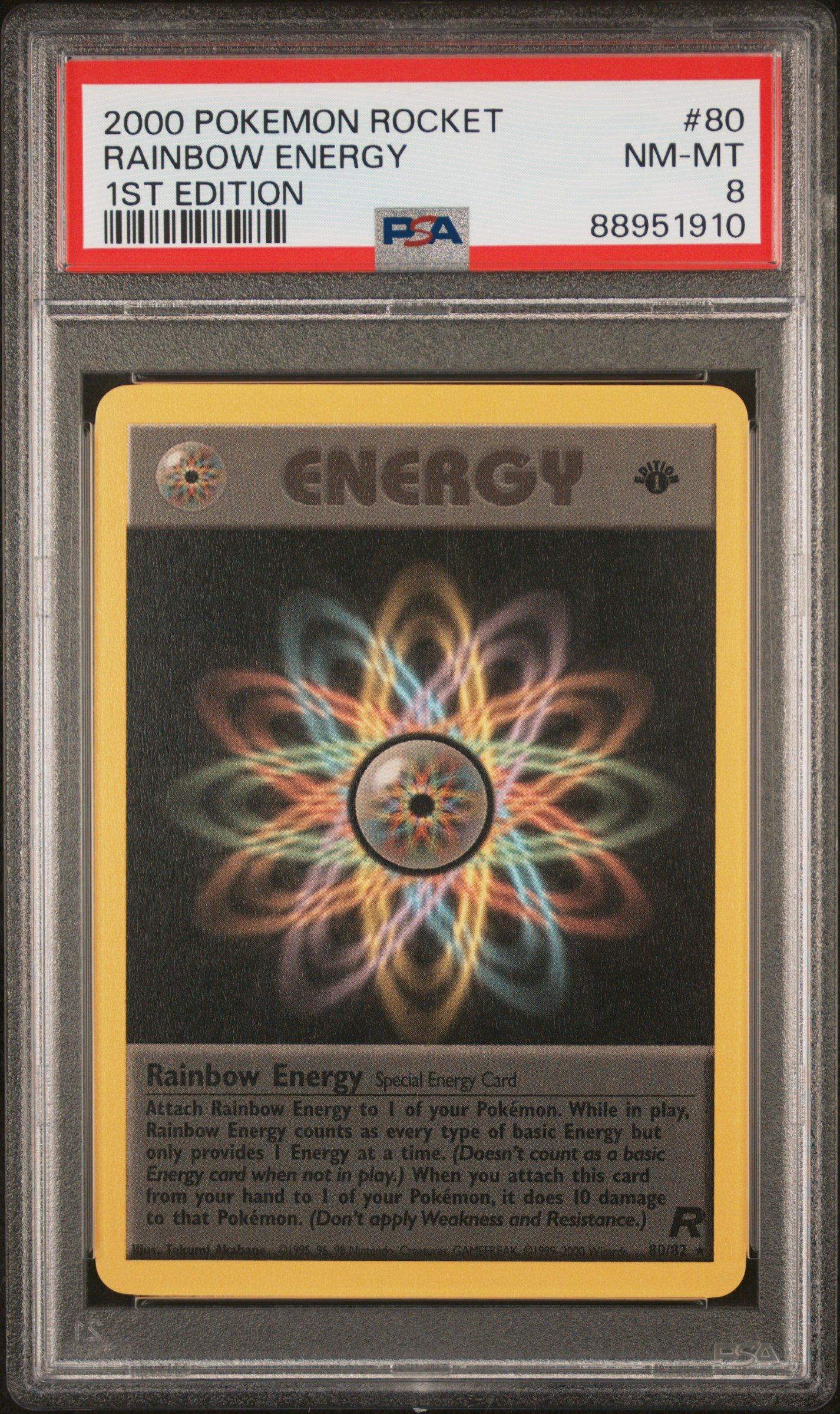 2000 Pokemon Rocket 80 Rainbow Energy 1st Edition PSA 8 | GameStop