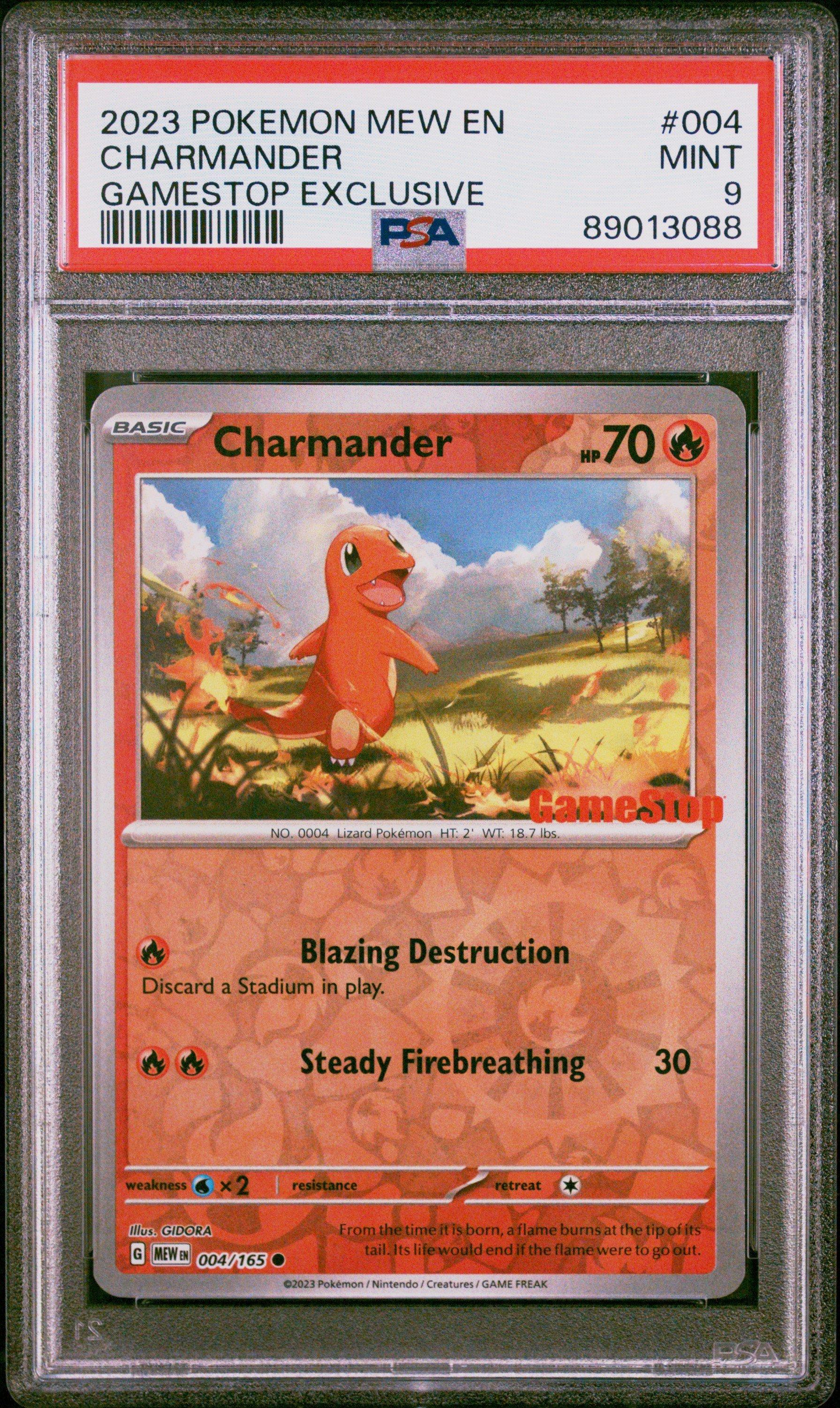 2023 Pokemon Mew En-151 004 Charmander PSA 9 | GameStop