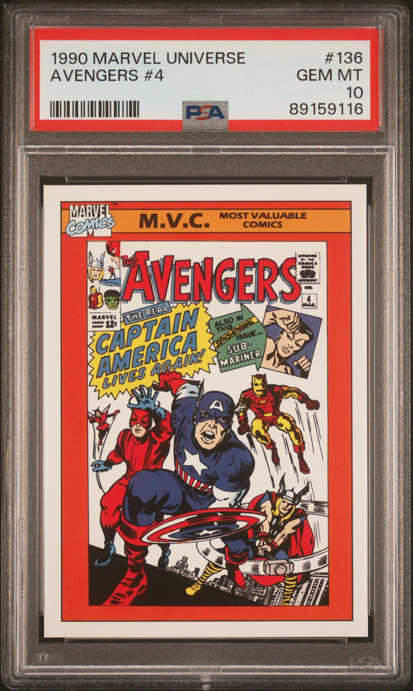 1990 Marvel Universe 136 Avengers #4 PSA 10 | GameStop