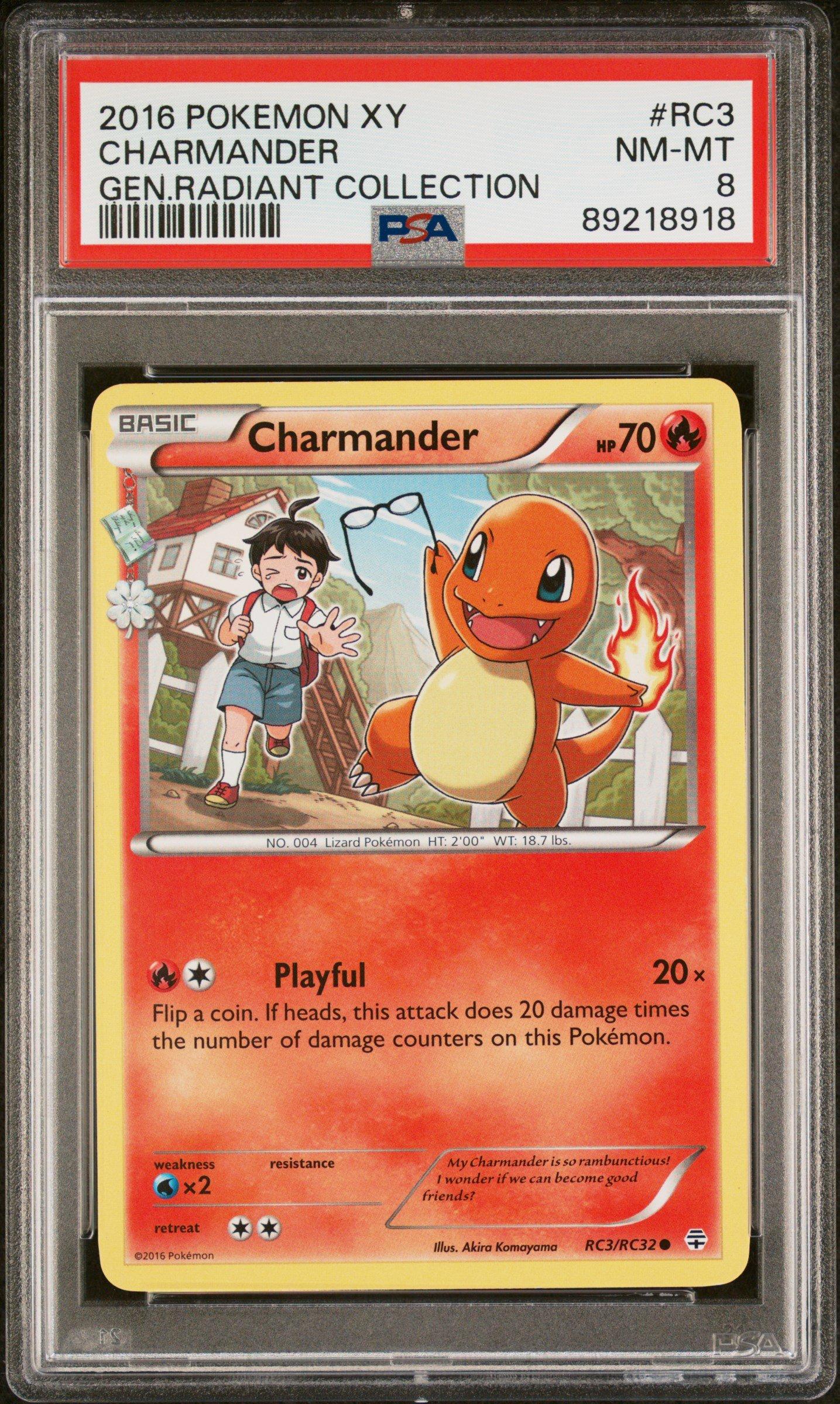 2016 Pokemon Xy Generations Radiant Collection Rc3 Charmander PSA 8 ...