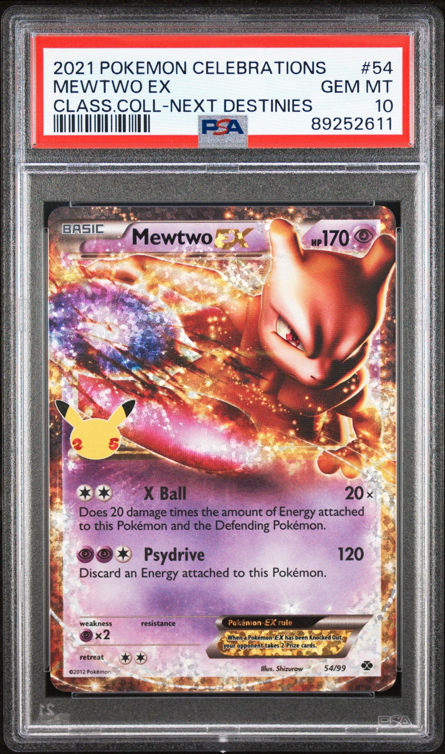 2021 Pokemon Celebrations Classic Collection 54 Mewtwo Ex PSA 10 | GameStop