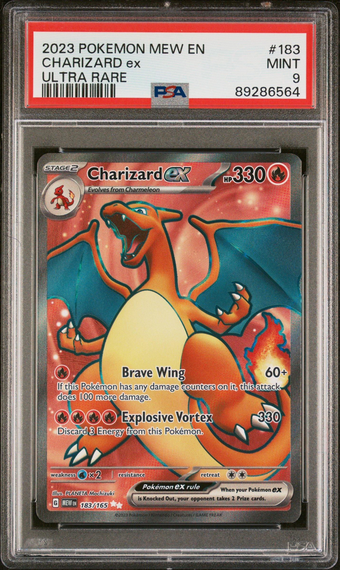 2023 Pokemon Mew En-151 183 Charizard Ex Ultra Rare PSA 9 | GameStop