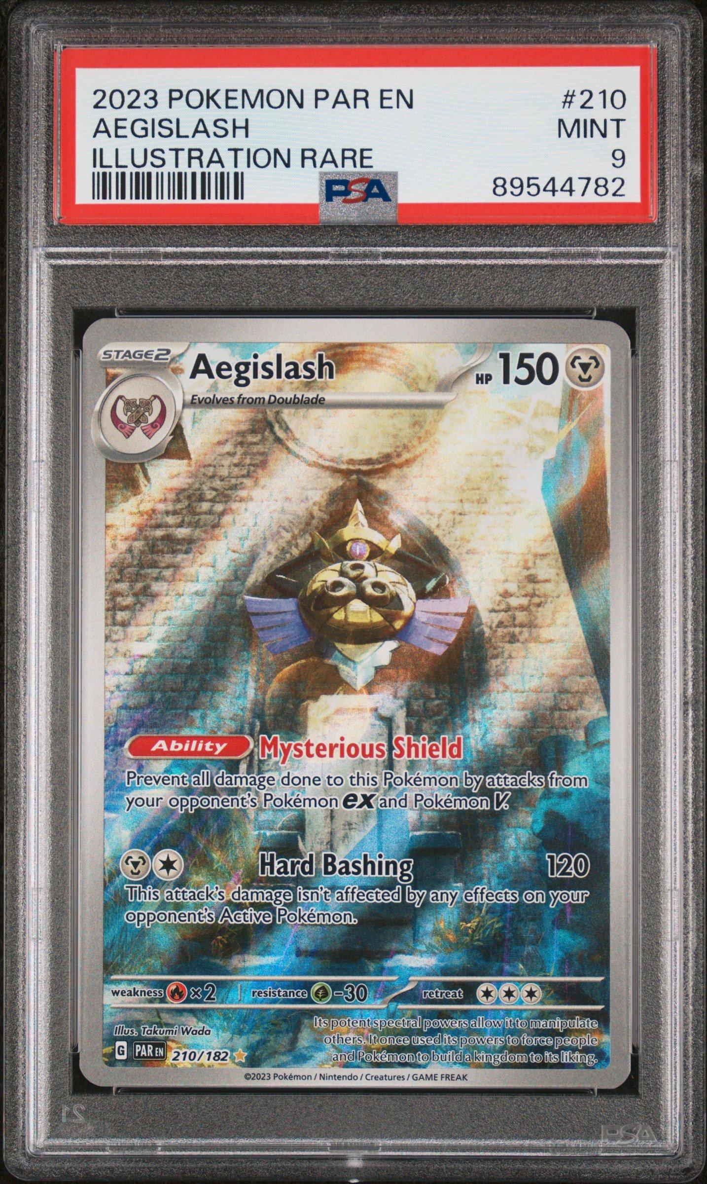 2023 Pokemon Par En-paradox Rift 210 Aegislash Illustration Rare PSA 9 ...
