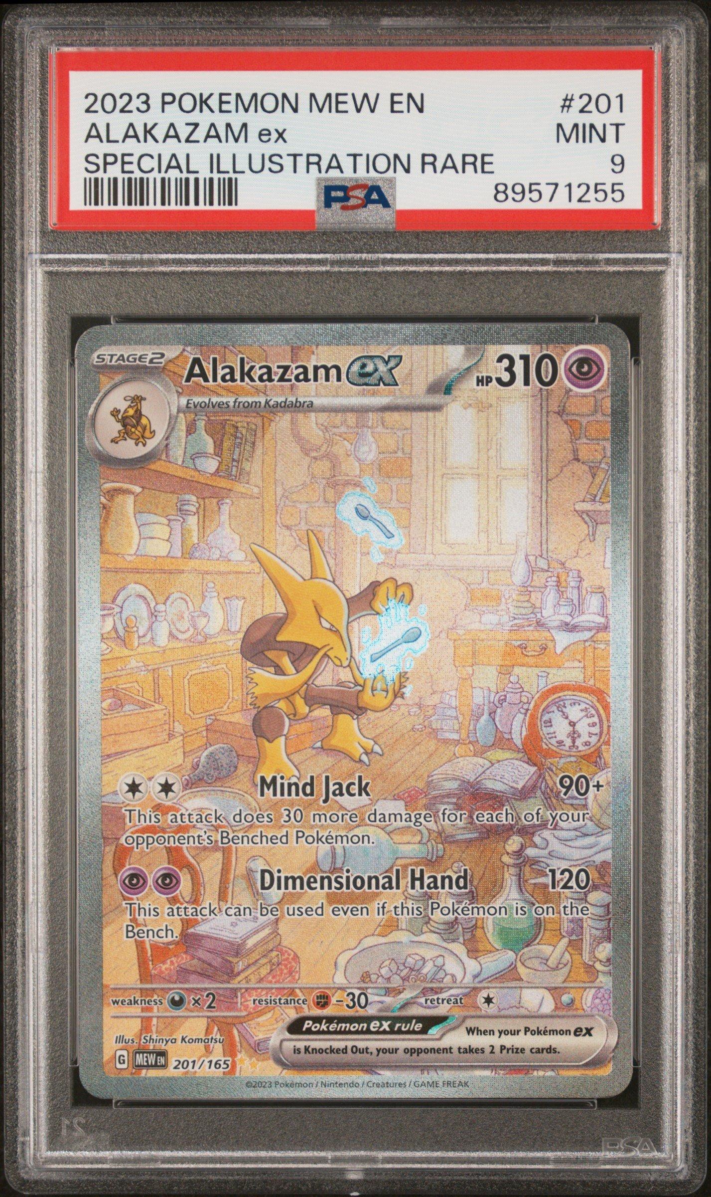 2023 Pokemon Mew En-151 201 Alakazam Ex Special Illustration Rare PSA 9 ...