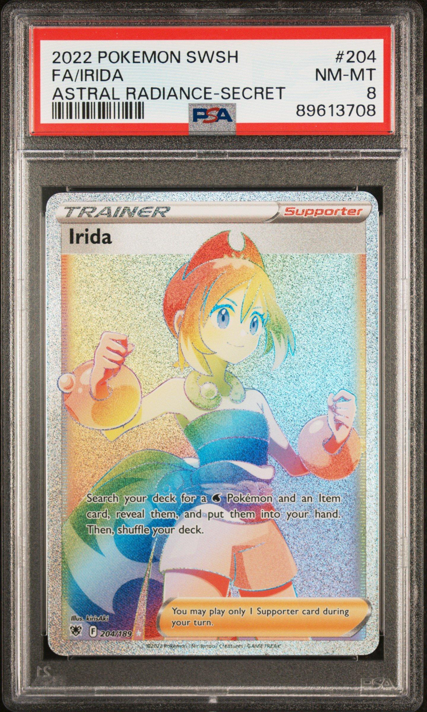 2022 Pokemon Sword & Shield Astral Radiance 204 Full Art/irida Secret ...