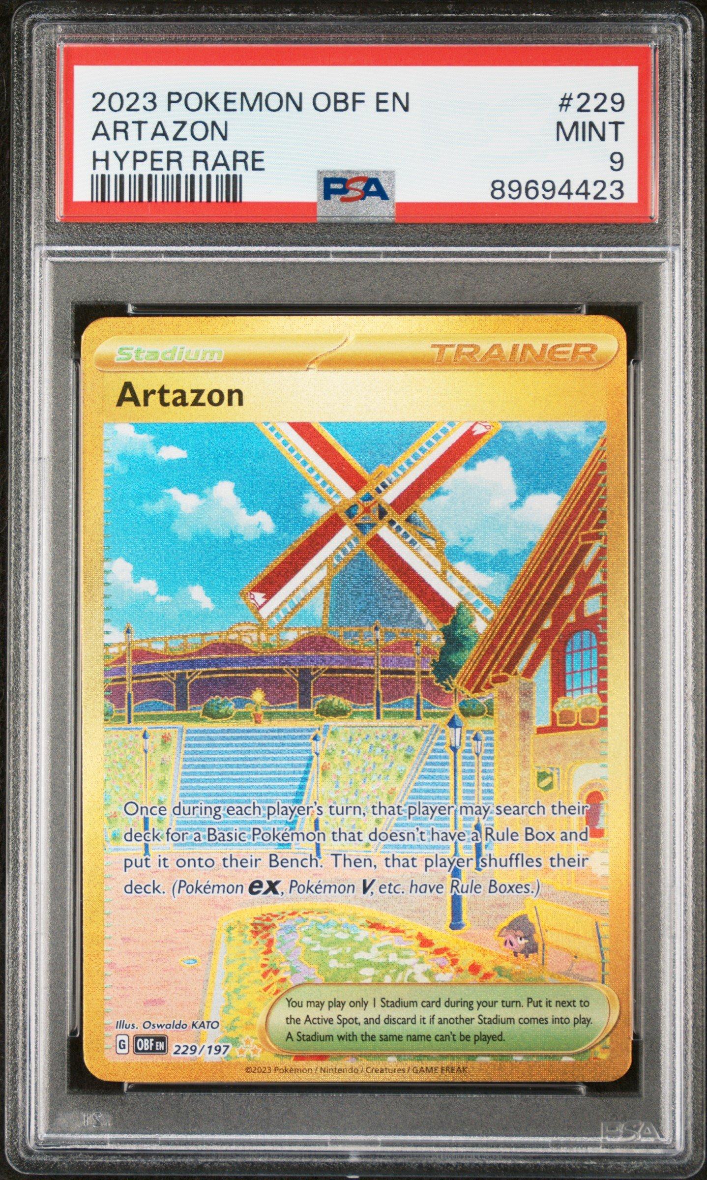 2023 Pokemon Obf En-obsidian Flames 229 Artazon PSA 9 | GameStop