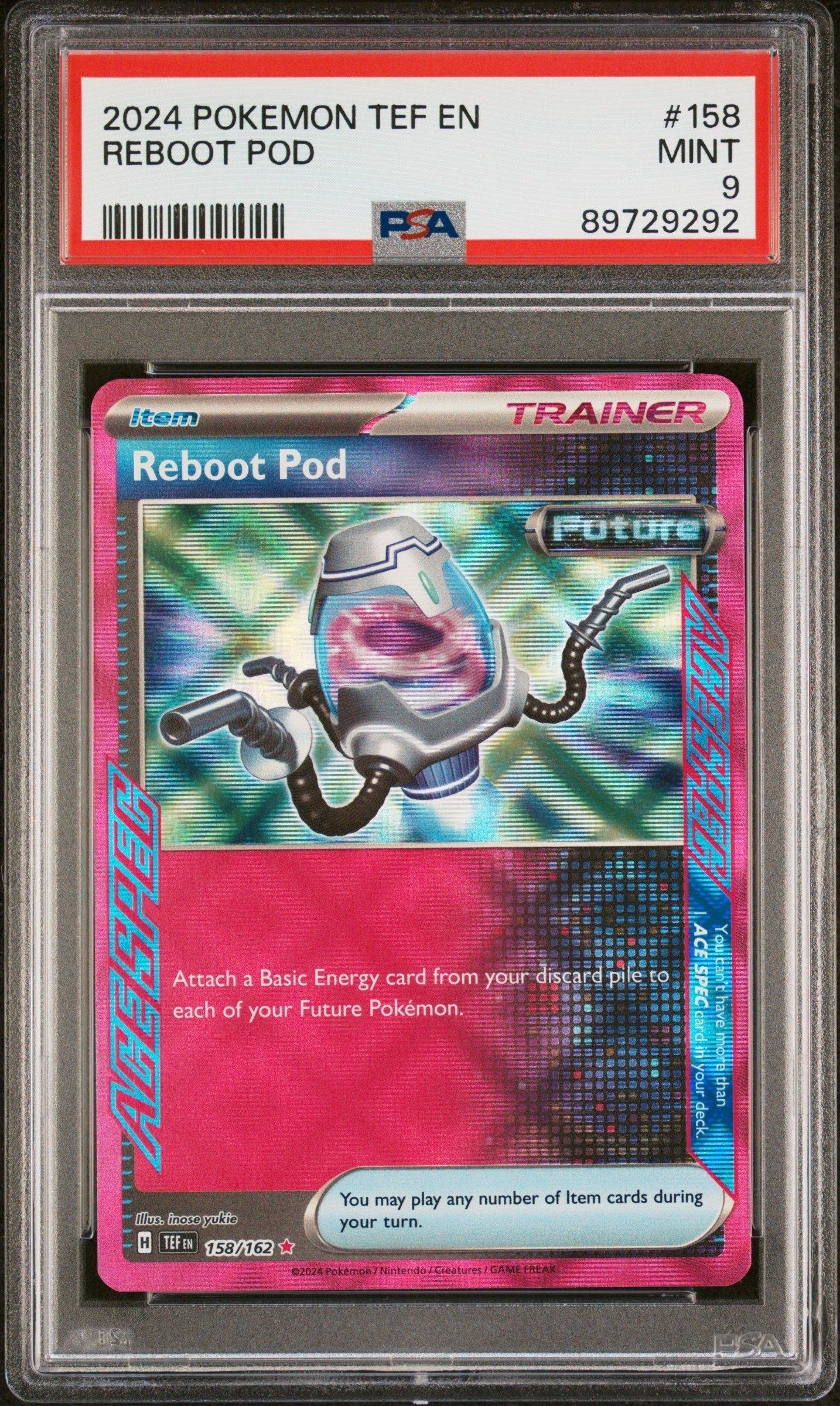 2024 Pokemon Tef En-temporal Forces 158 Reboot Pod PSA 9 | GameStop