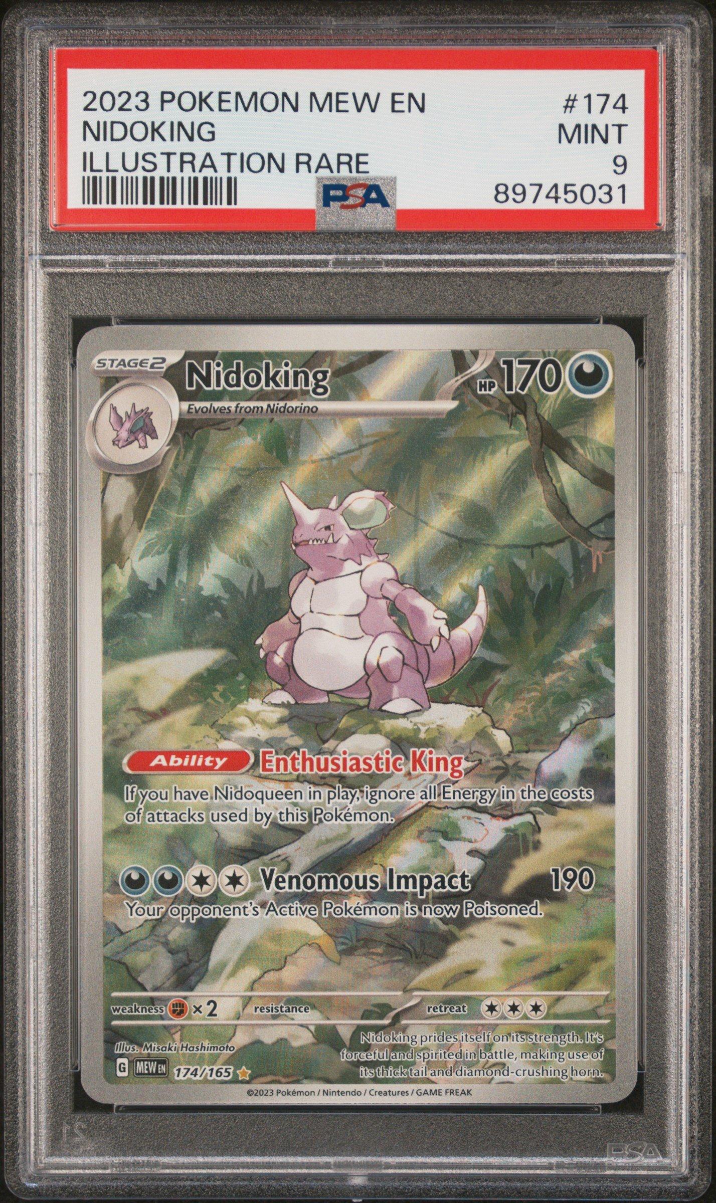 2023 Pokemon Mew En-151 174 Nidoking PSA 9 | GameStop