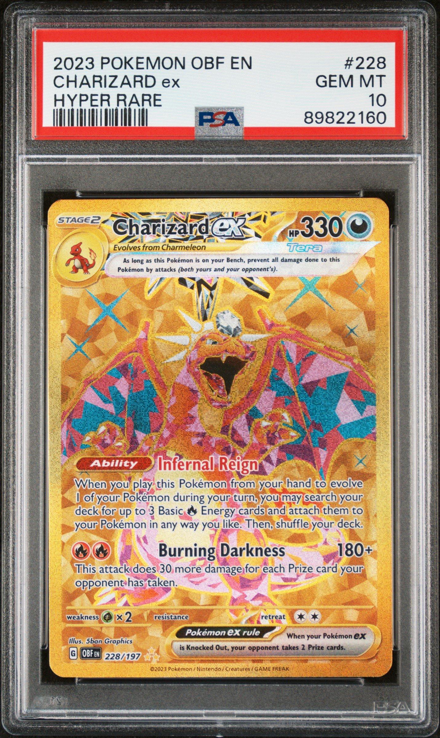 2023 Pokemon Obf En-obsidian Flames 228 Charizard Ex Hyper Rare PSA 10 ...