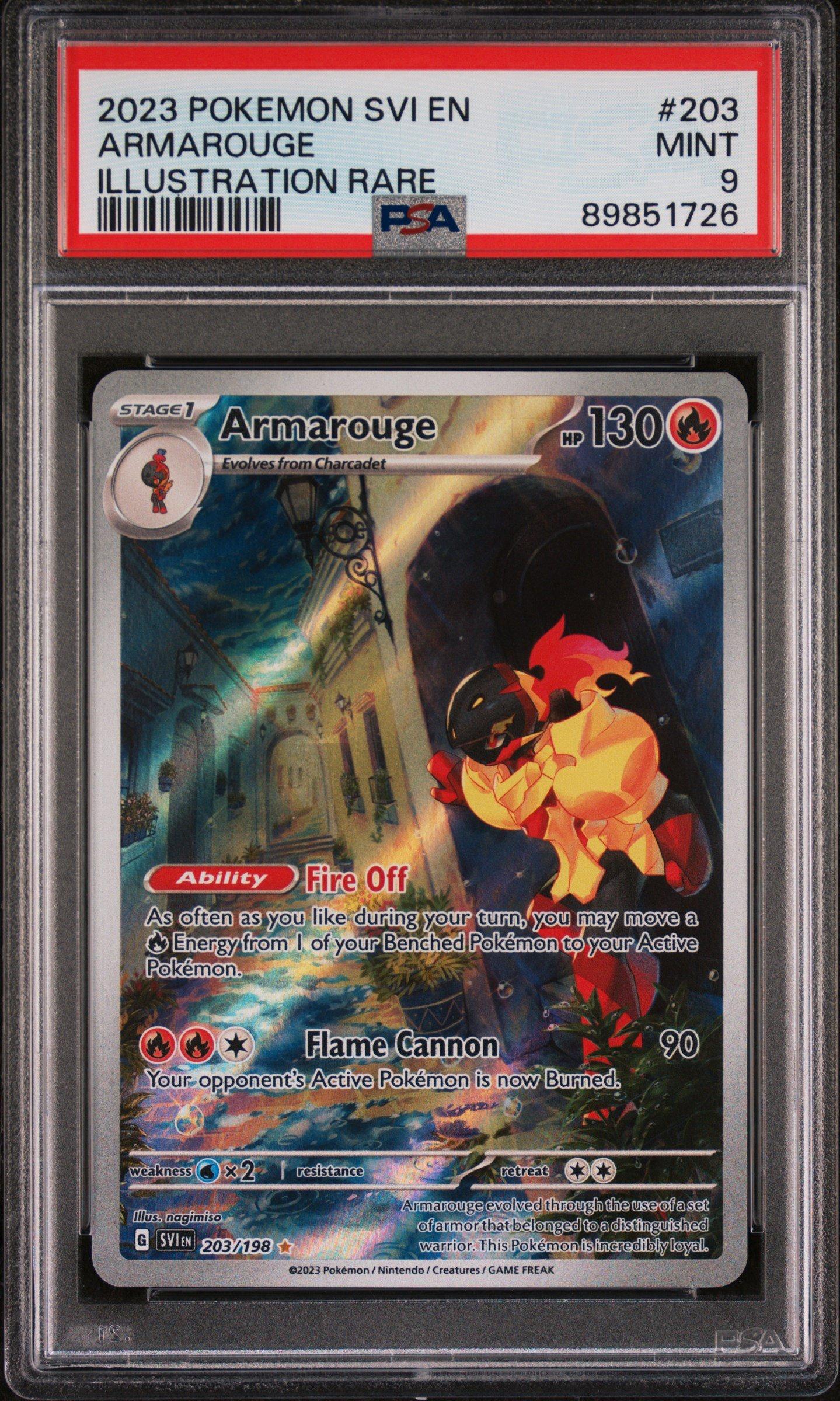 2023 Pokemon Svi En-scarlet & Violet 203 Armarouge Illustration Rare ...