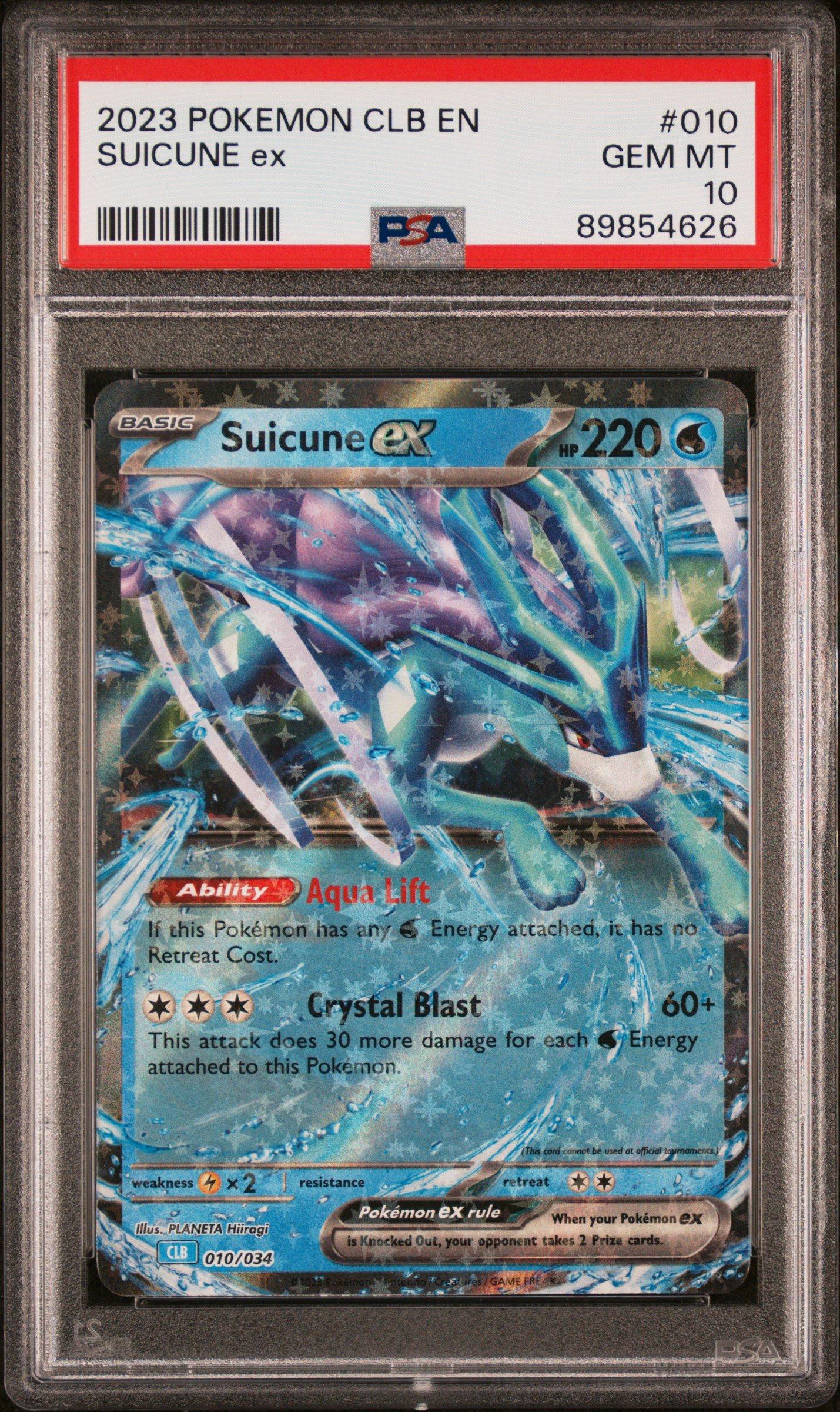 2023 Pokemon Clb-trading Card Game Classic Blastoise & Suicune Ex Deck ...