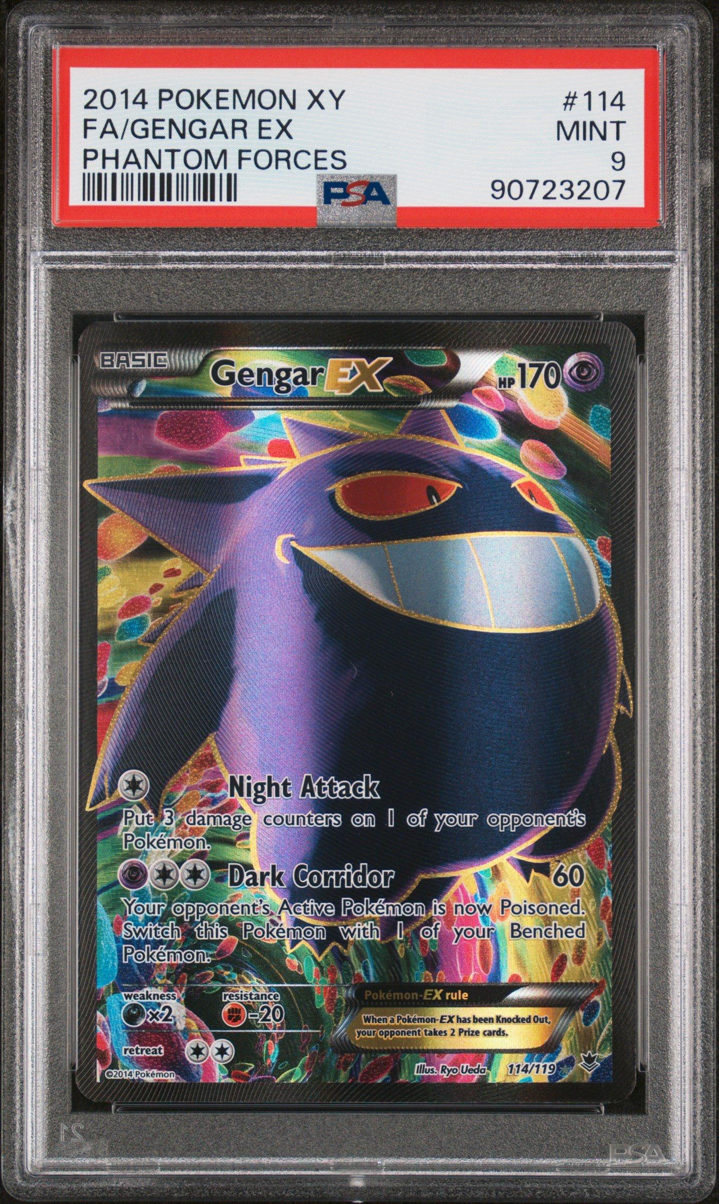 2014 Pokemon Xy Phantom Forces 114 Full Art/gengar Ex PSA 9 | GameStop