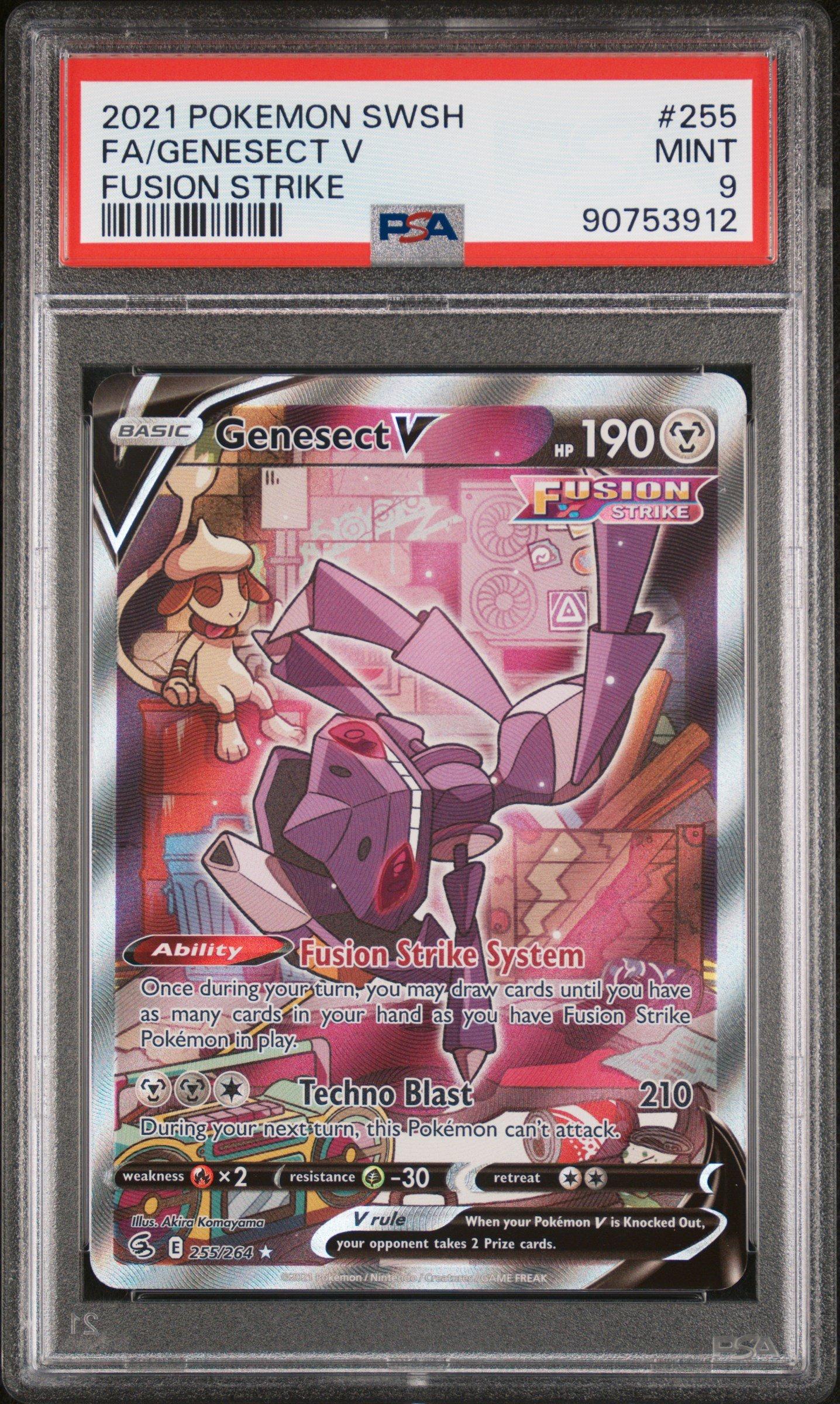 2021 Pokemon Sword & Shield Fusion Strike 255 Full Art/genesect V PSA 9 | GameStop