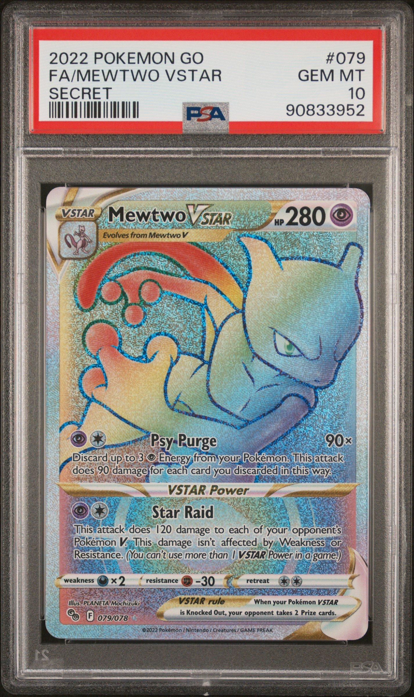 2022 Pokemon Go 079 Full Art/mewtwo Vstar Secret PSA 10 | GameStop