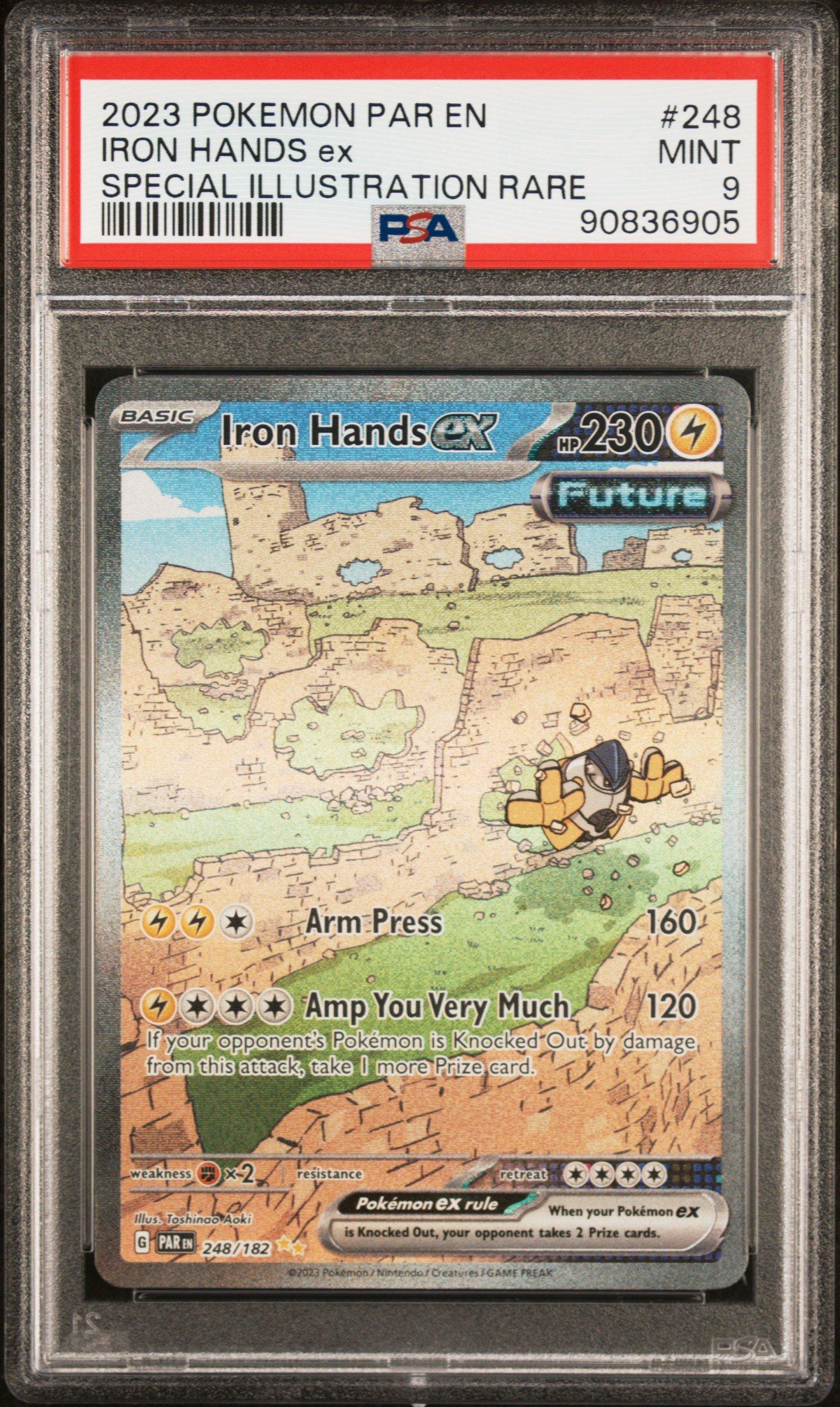 2023 Pokemon Par En-paradox Rift 248 Iron Hands Ex Special Illustration ...