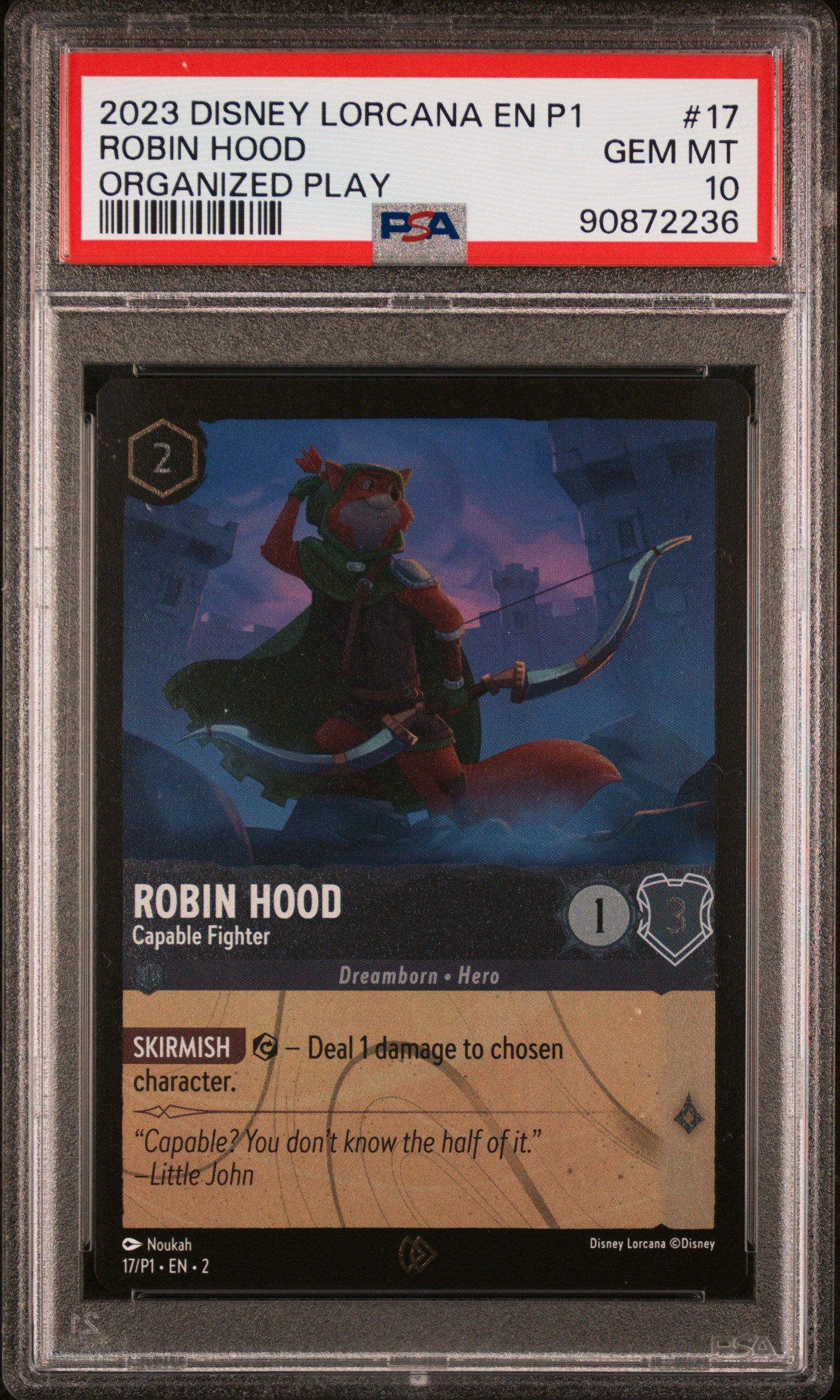 2023 Disney Lorcana En P1-promo 17 Robin Hood - Capable Fighter ...