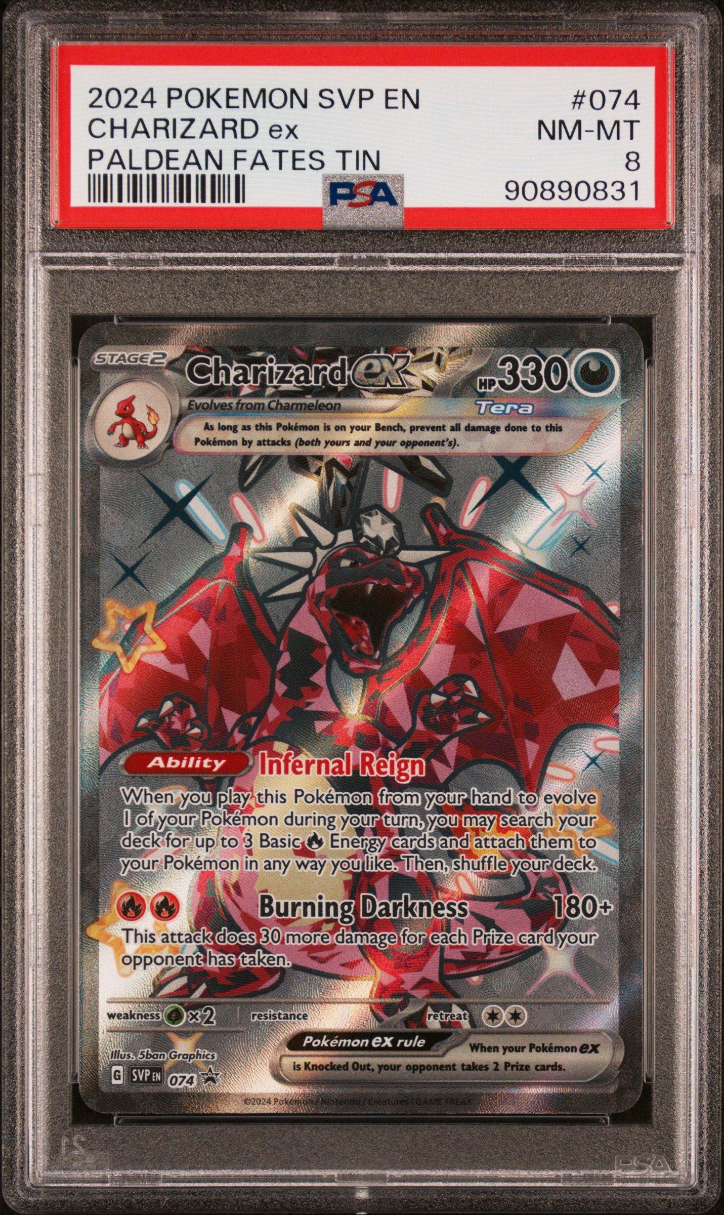 2024 Pokemon Svp En-sv Black Star Promo 074 Charizard Ex PSA 8 | GameStop