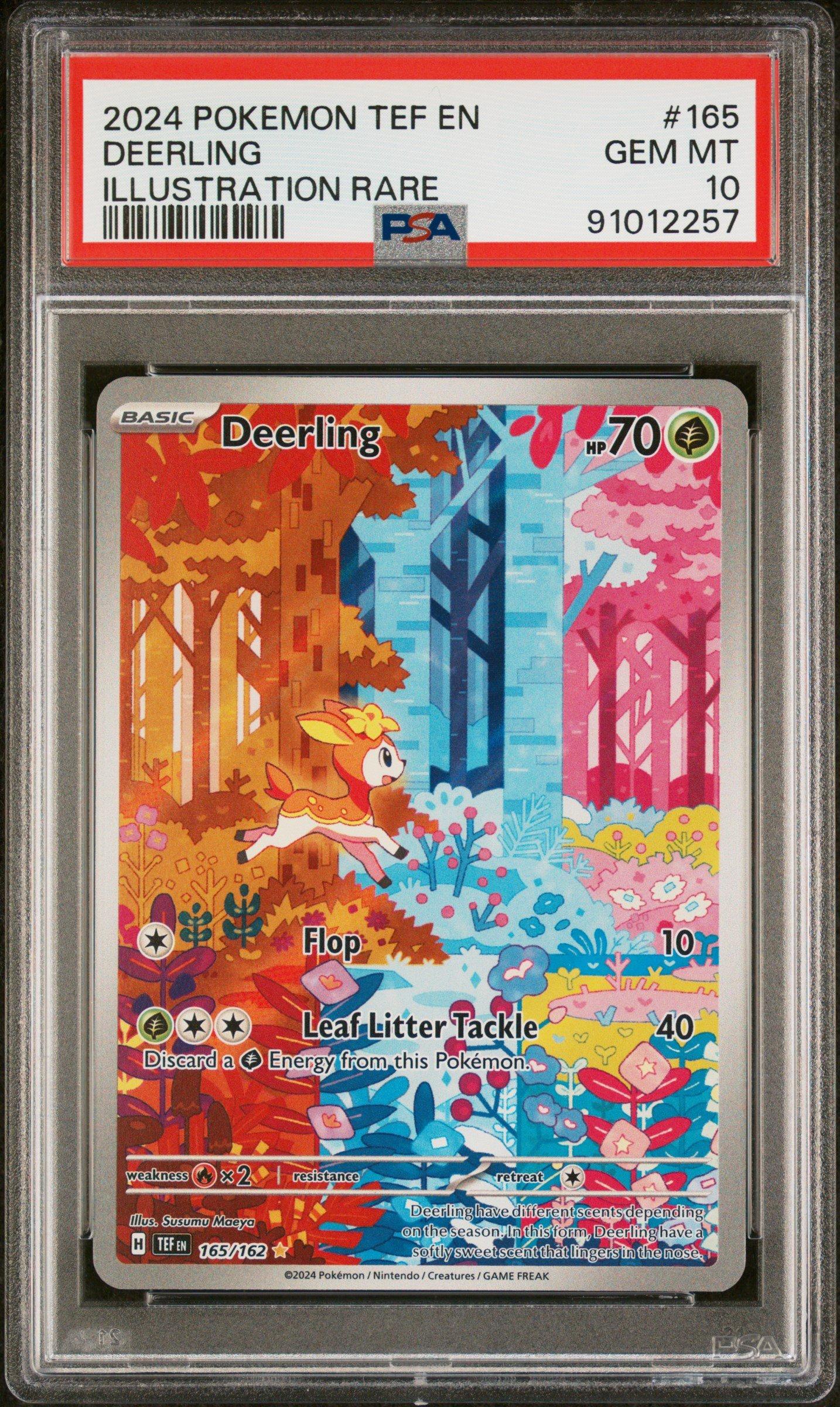 2024 Pokemon Tef En-temporal Forces 165 Deerling PSA 10 | GameStop