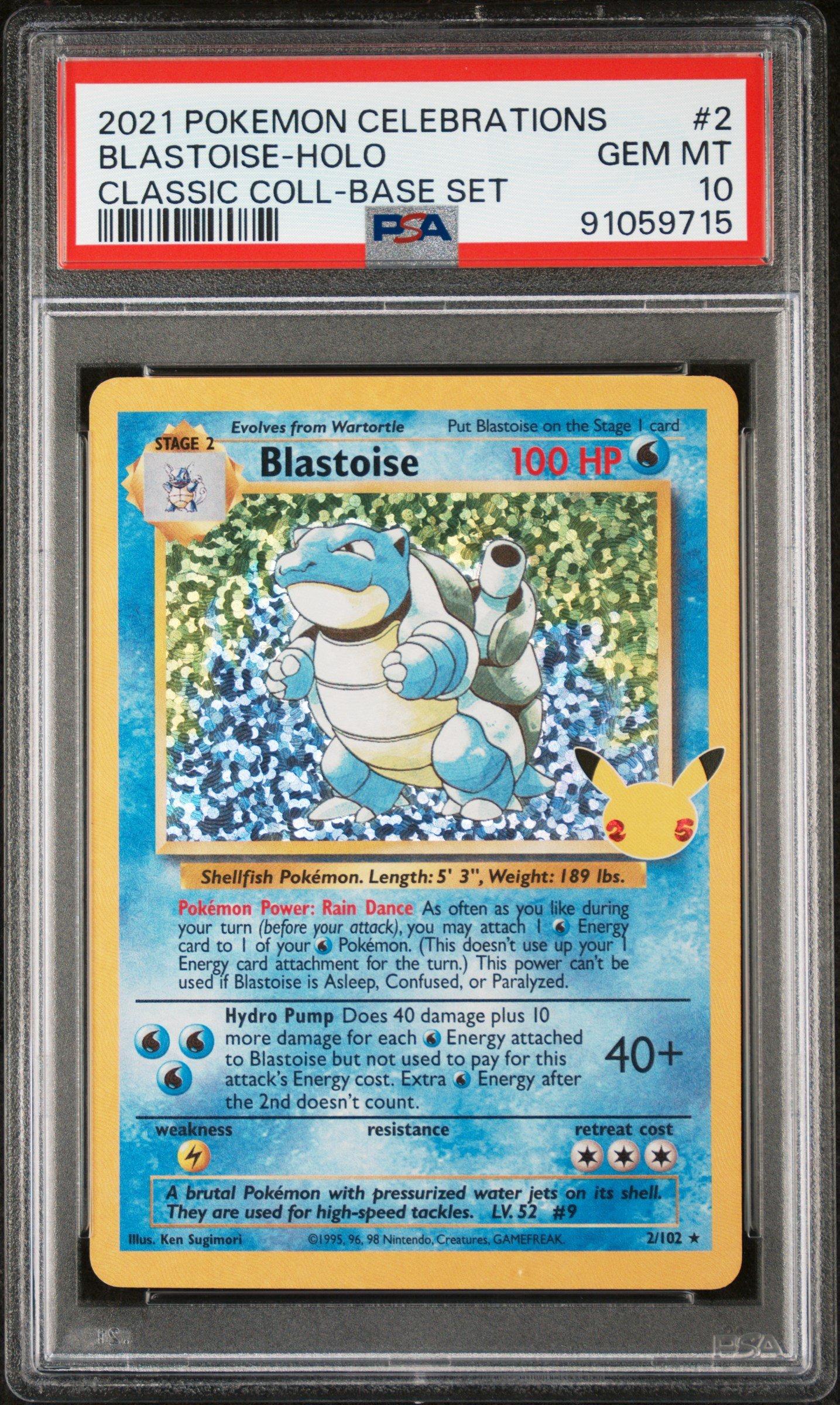 2021 Pokemon Celebrations Classic Collection 2 Blastoise PSA 10 | GameStop