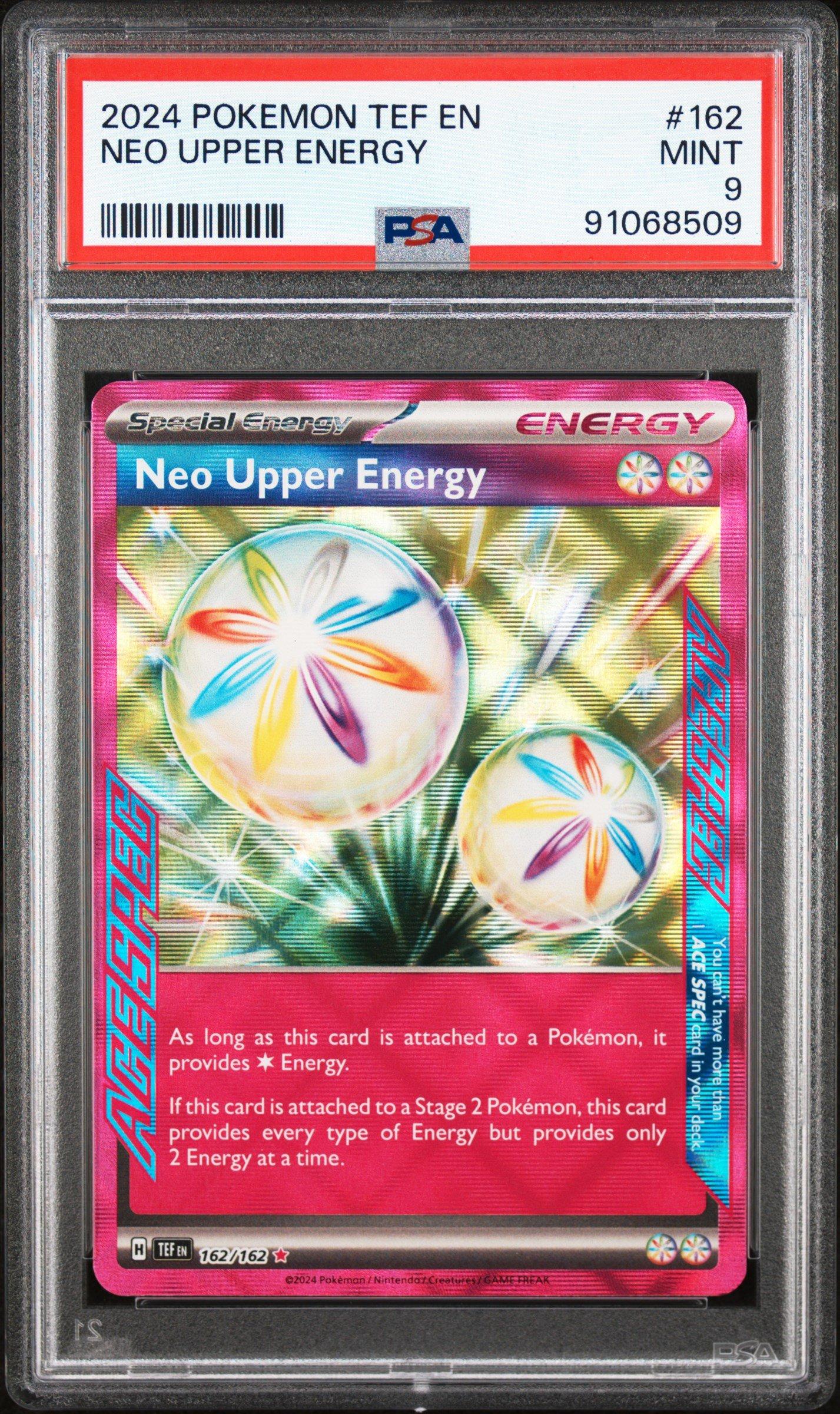 2024 Pokemon Tef En-temporal Forces 162 Neo Upper Energy PSA 9 | GameStop