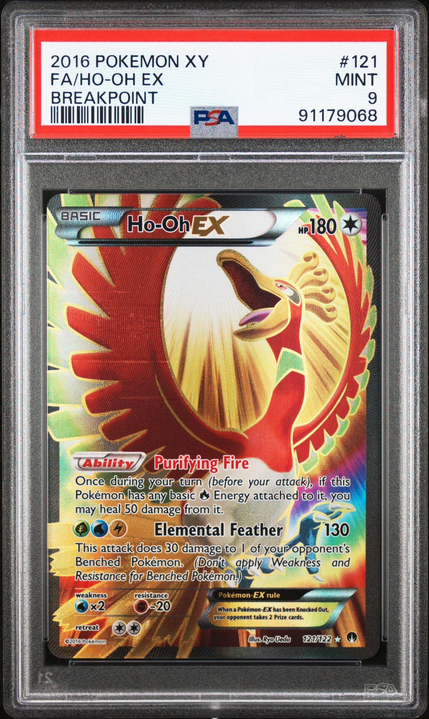 2016 Pokemon Xy Breakpoint 121 Full Art/ho-oh Ex PSA 9 | GameStop