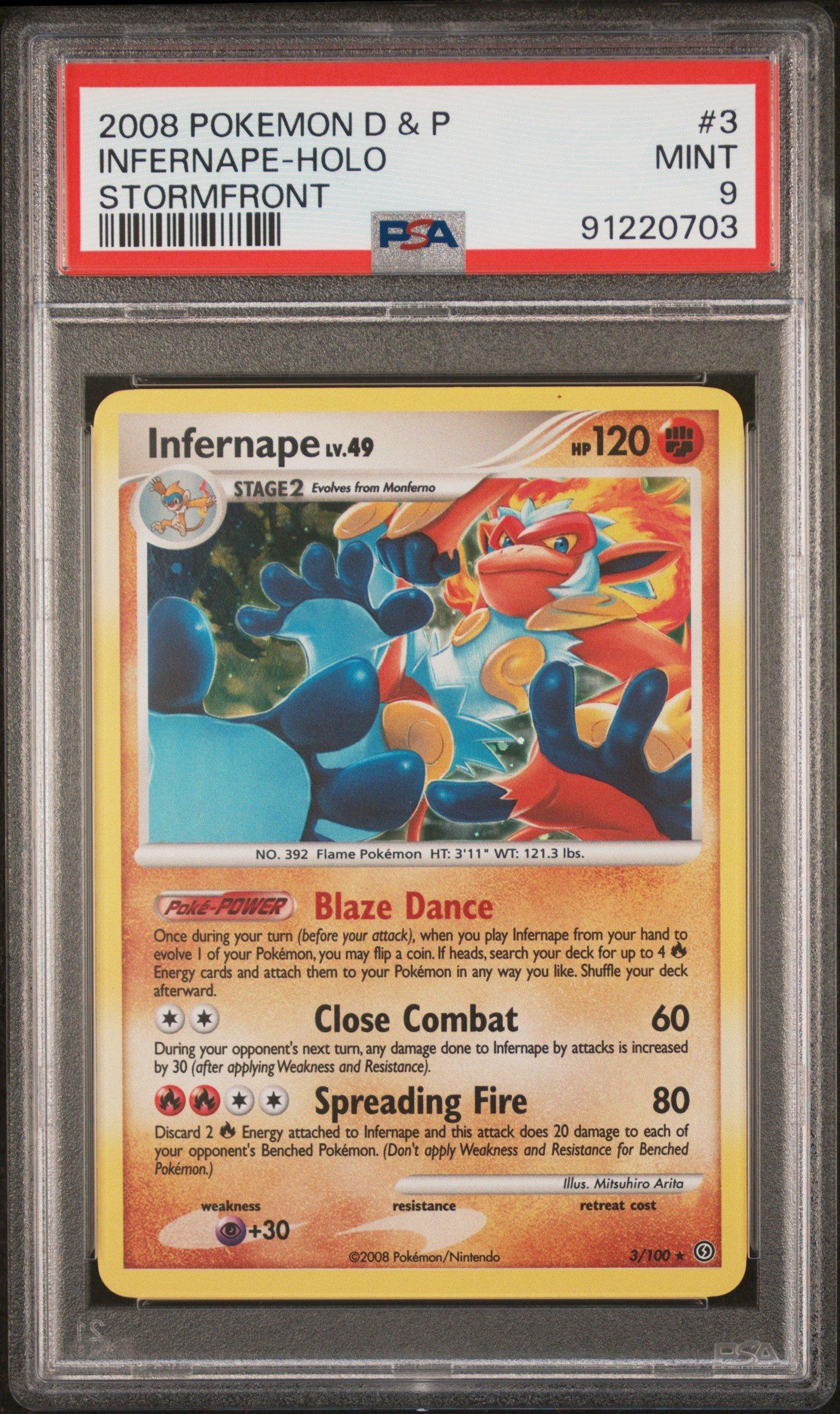 2008 Pokemon Diamond & Pearl Stormfront 3 Infernape PSA 9 | GameStop