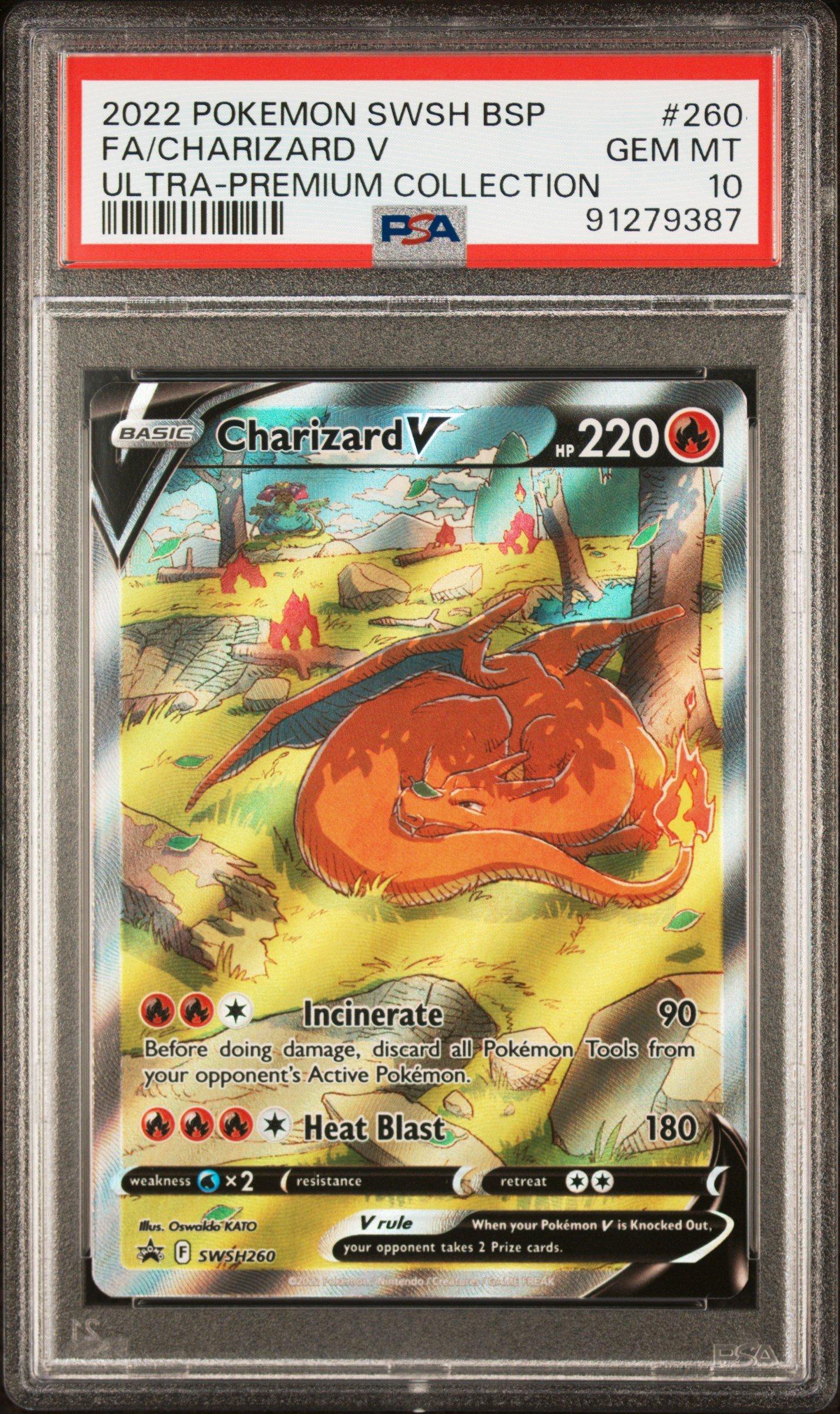 2022 Pokemon Swsh Black Star Promo 260 Full Art/charizard V Sword ...