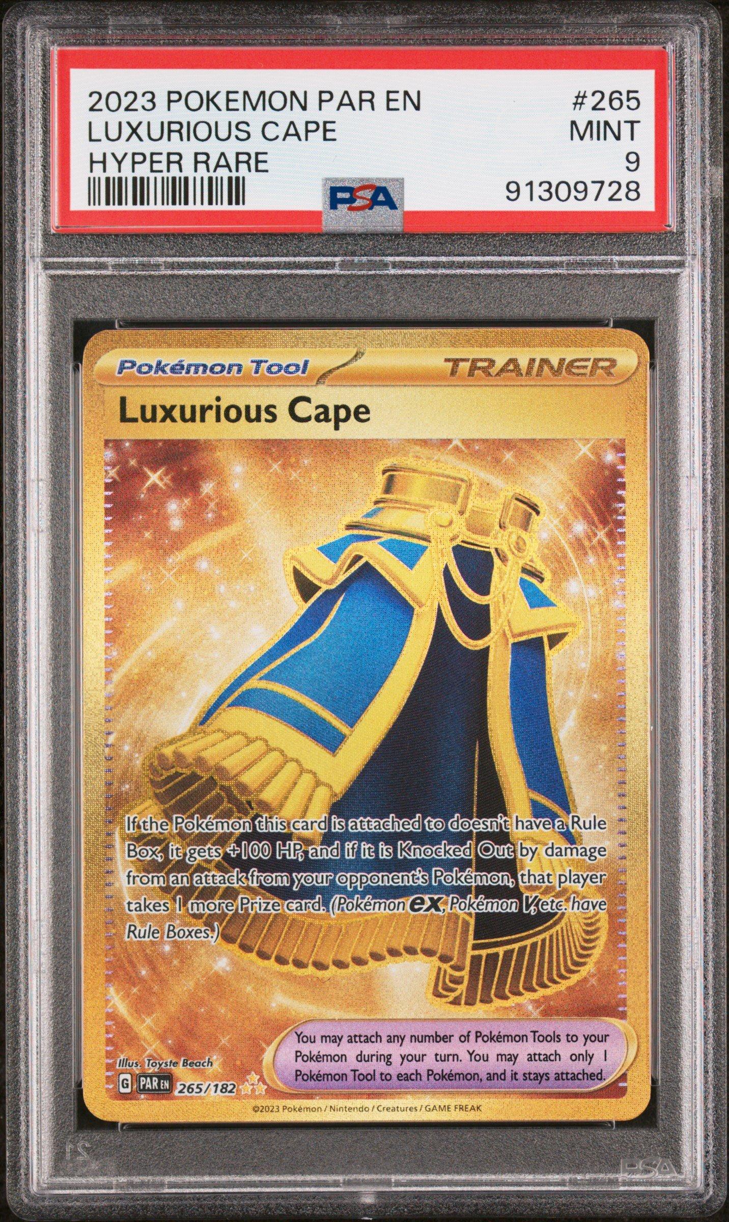 2023 Pokemon Par En-paradox Rift 265 Luxurious Cape Hyper Rare PSA 9 ...