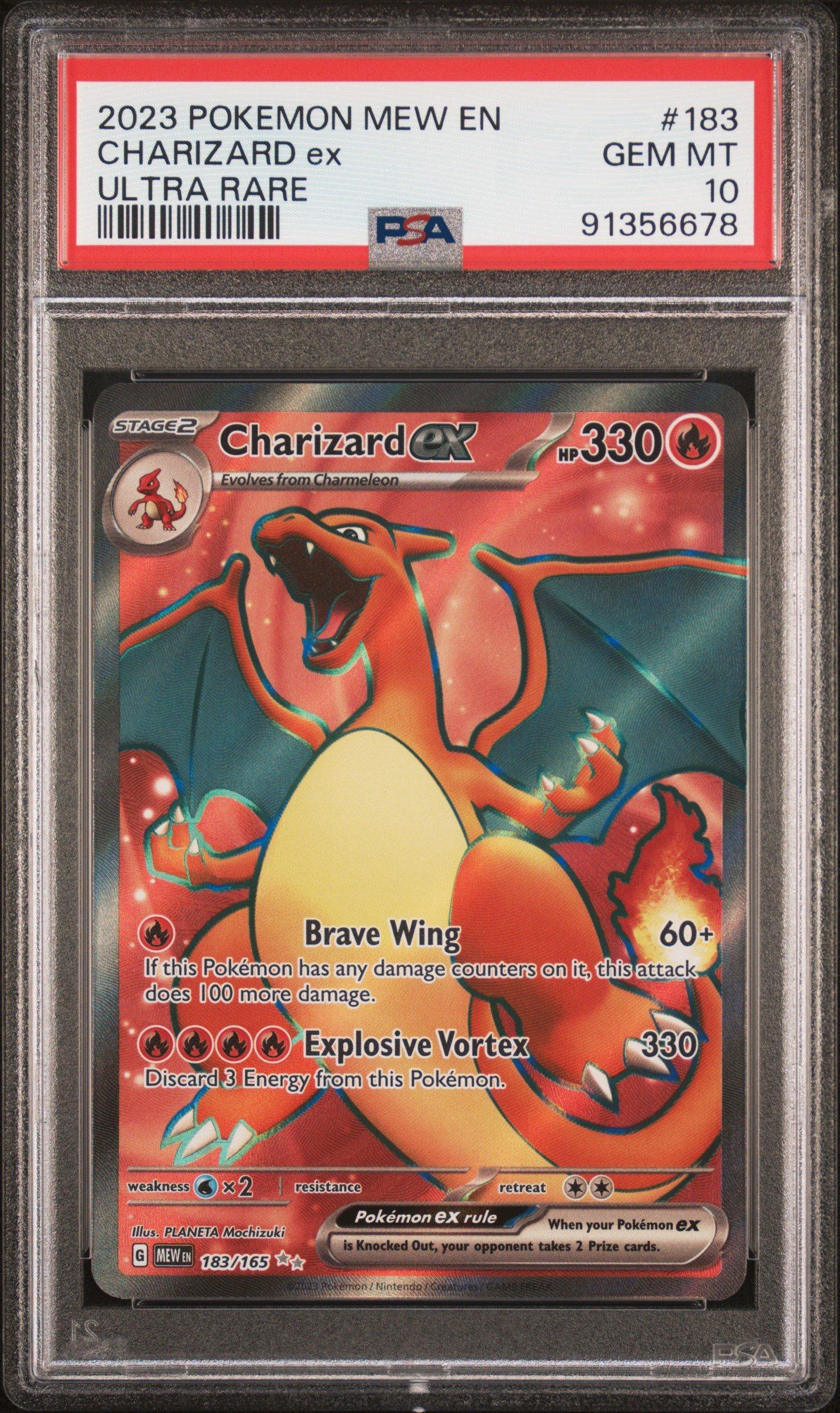 2023 Pokemon Mew En-151 183 Charizard Ex Ultra Rare PSA 10 | GameStop