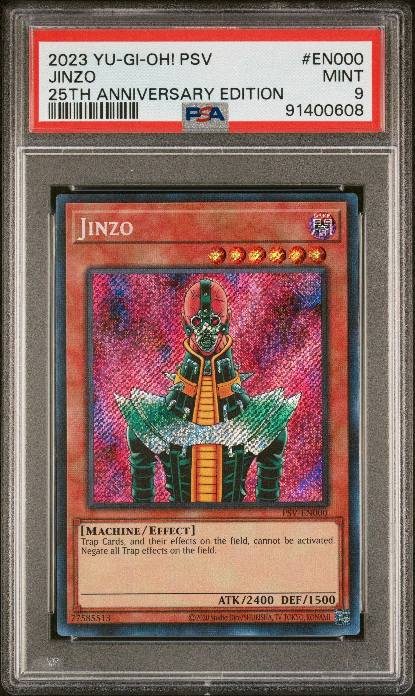 2023 Yu-gi-oh! Pharaoh's Servant 25th Anniversary Edition En000 Jinzo PSA 9 | GameStop