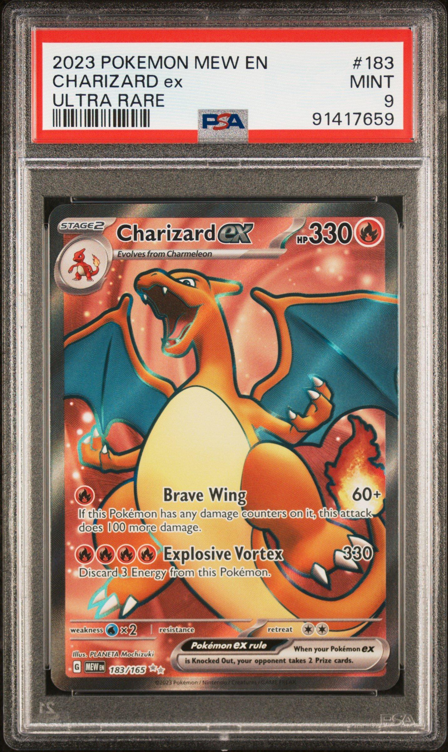 2023 Pokemon Mew En-151 183 Charizard Ex Ultra Rare PSA 9 | GameStop
