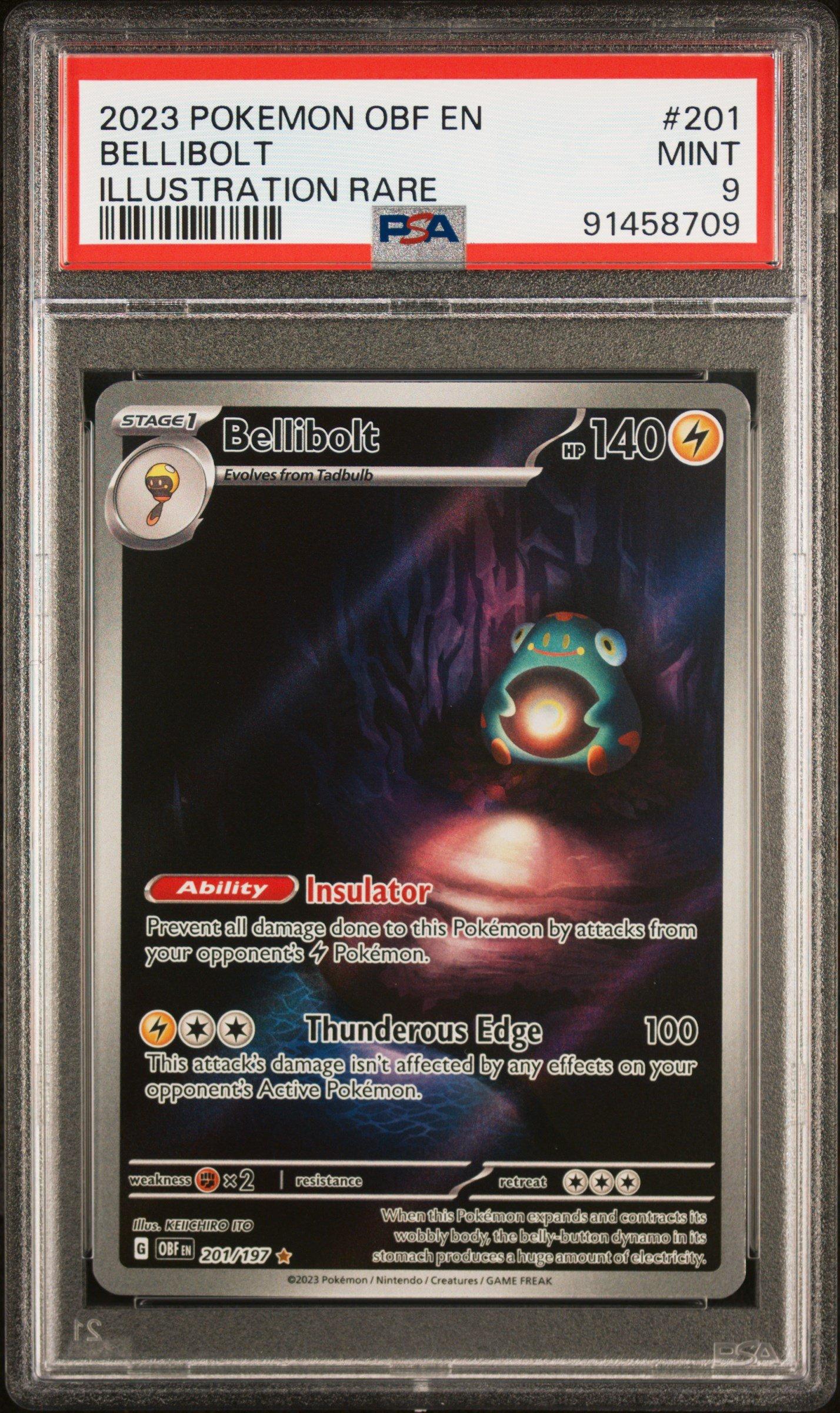 2023 Pokemon Obf En-obsidian Flames 201 Bellibolt PSA 9 | GameStop