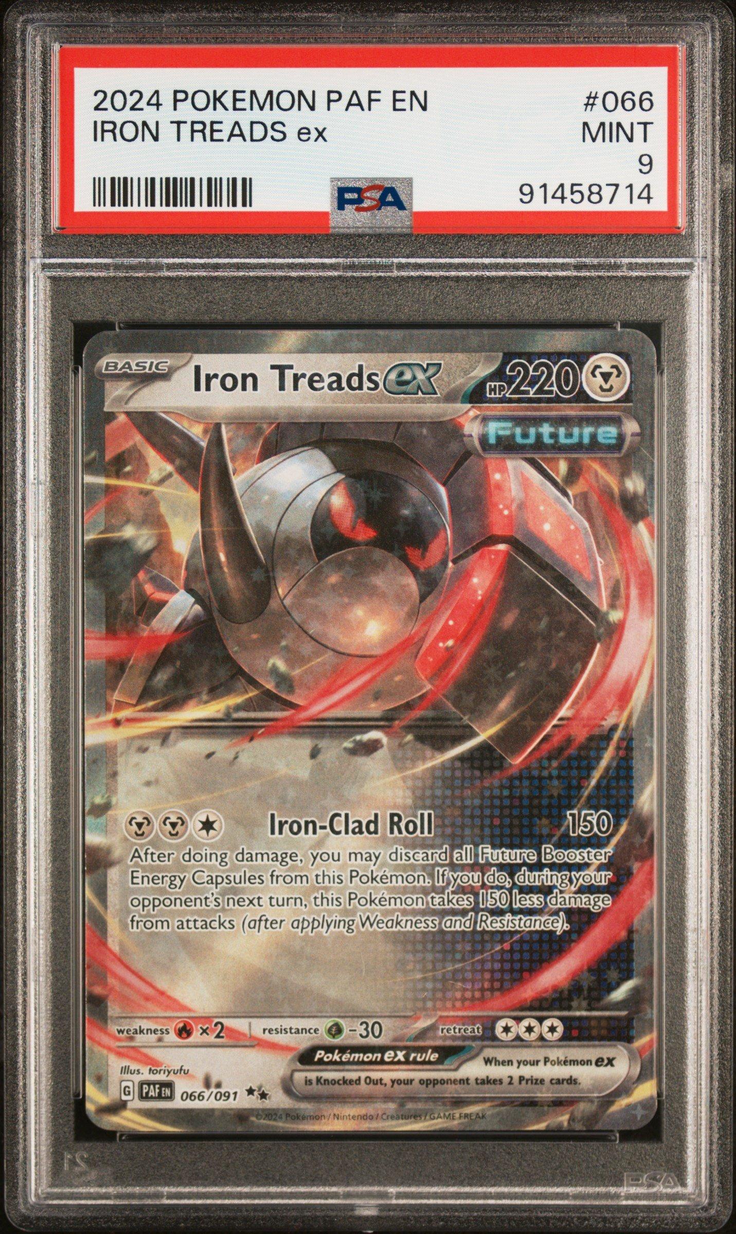 2024 Pokemon Paf En-paldean Fates 066 Iron Treads Ex PSA 9 | GameStop
