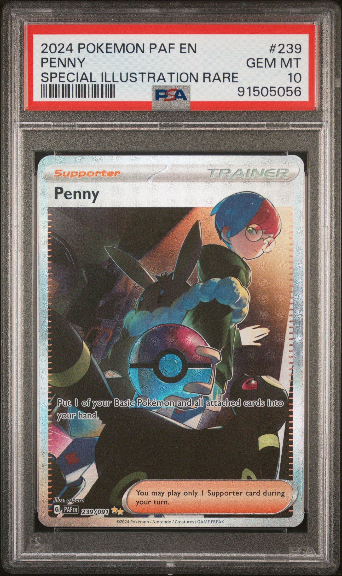 2024 Pokemon Paf En-paldean Fates 239 Penny PSA 10 | GameStop