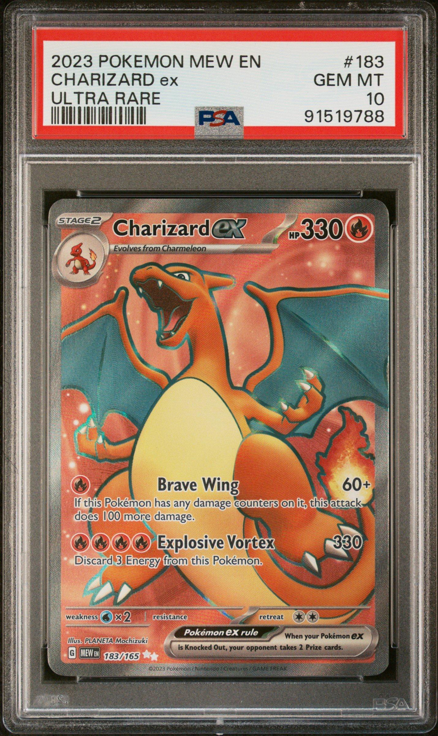 2023 Pokemon Mew En-151 183 Charizard Ex PSA 10 | GameStop