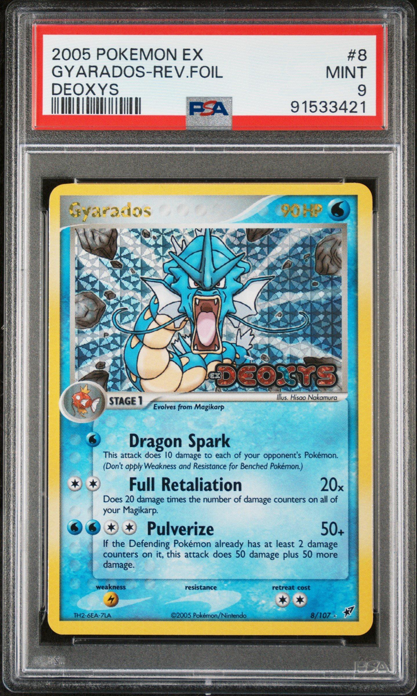2005 Pokemon Ex Deoxys 8 Gyarados-reverse Foil PSA 9 | GameStop
